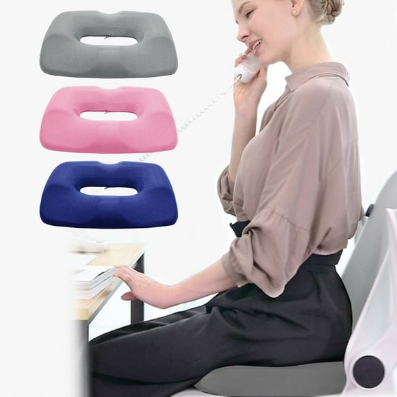 Pillow Seat Cushion Chair Pad for Tailbone Pain Relief and Hemorrhoids ...