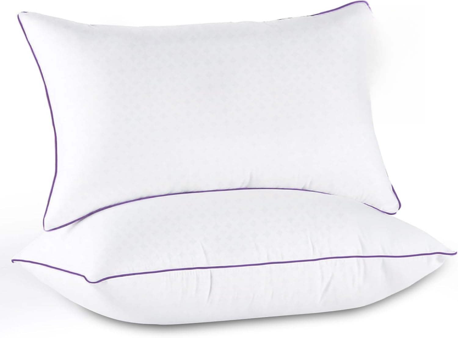 Pillow Set of 2, Supportive Bed Pillows with Ultra-Soft Down ...