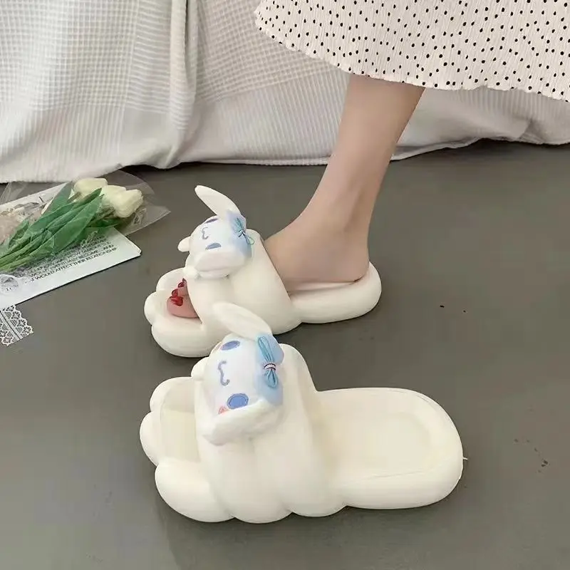 Pillow Slippers for Women Outer Wear Cartoon Sandal Mop Cute Soft ...