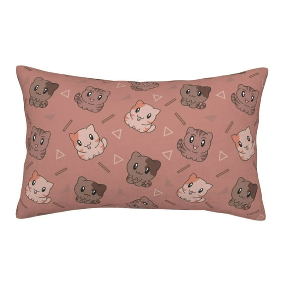 Pillow covers Standard Size - Cute Cartoon Q Version Cat Soft Pillow ...
