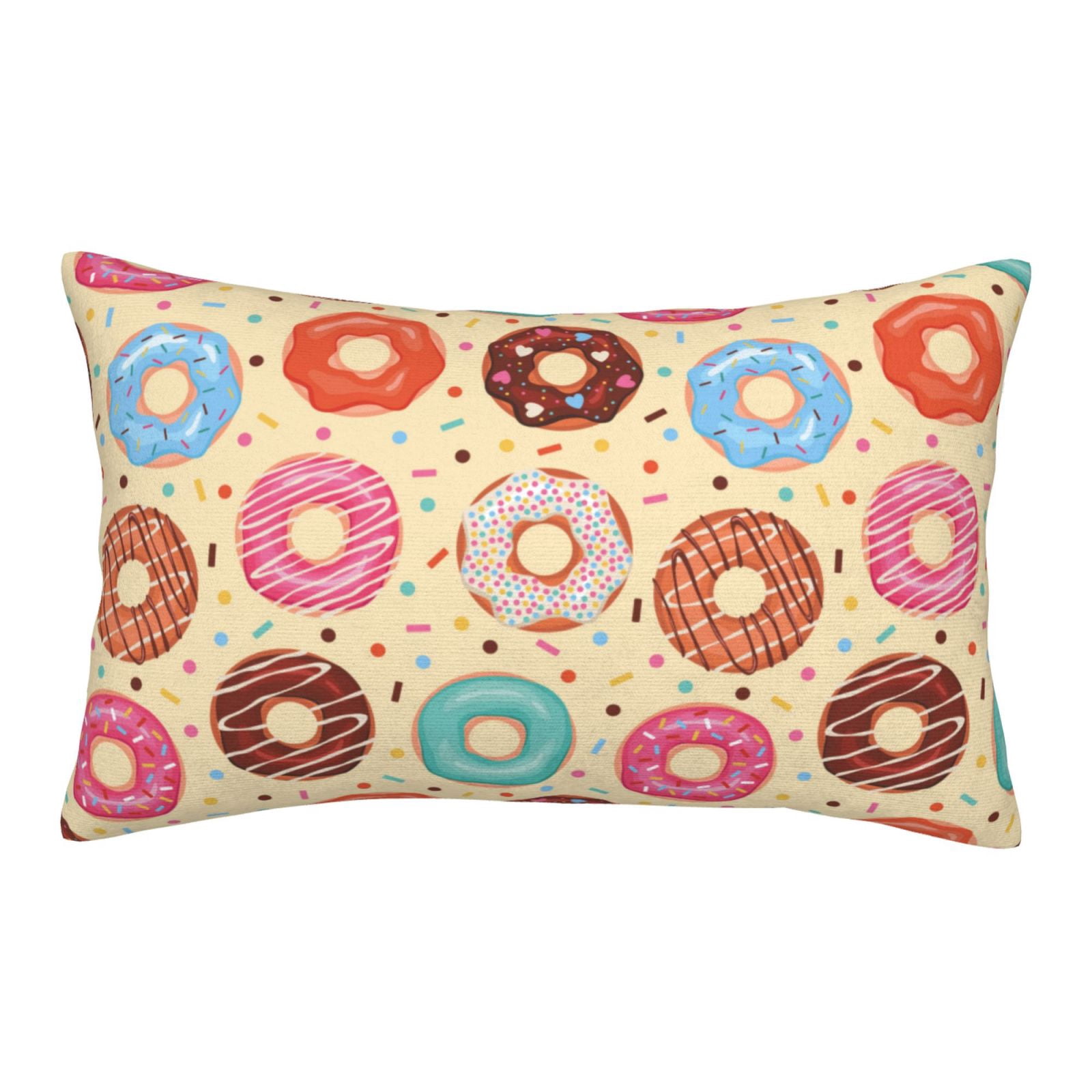 Pillow covers Standard Size - Donut Print No.9040 Soft Pillow Protector ...