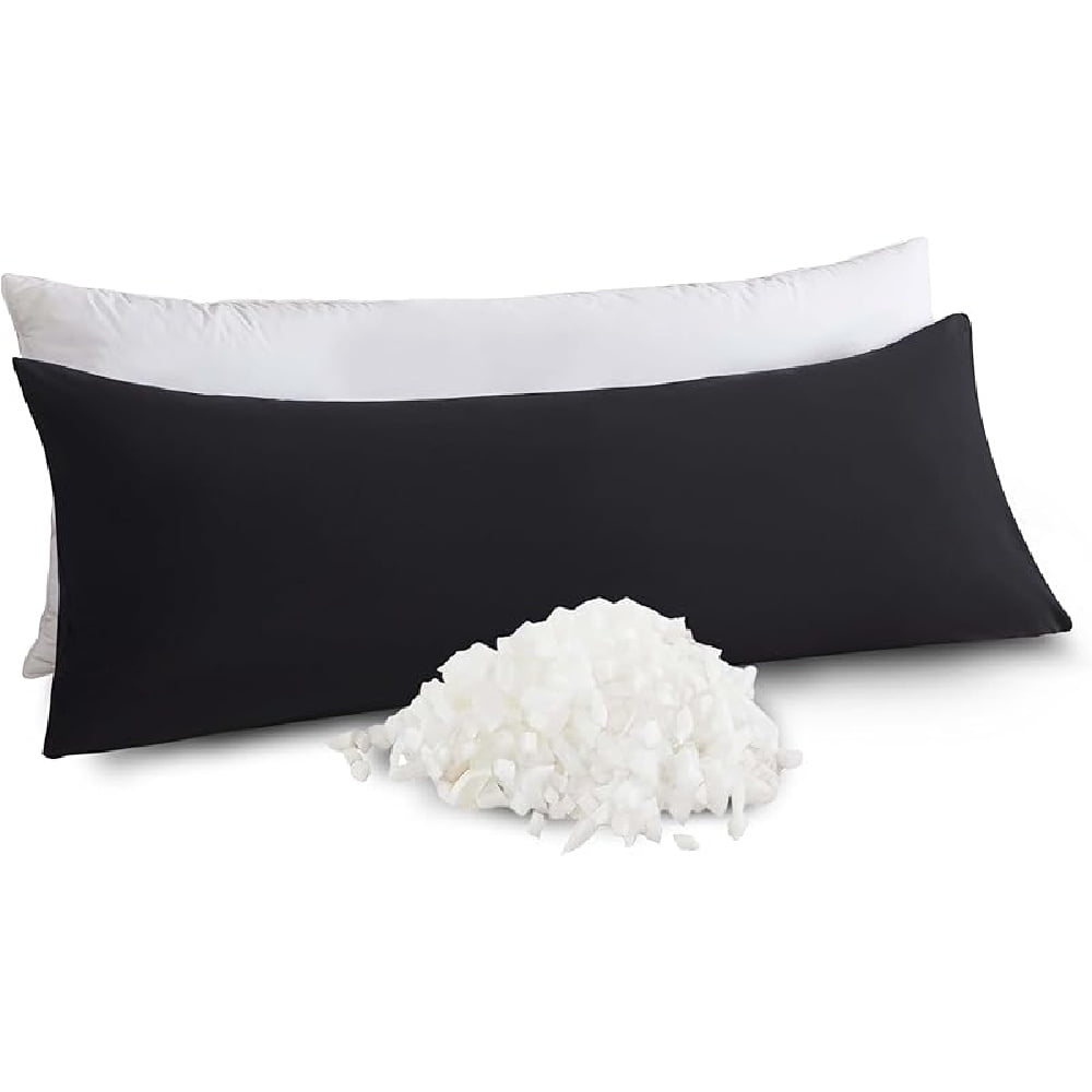 Pillow for Adults, Long Body Pillow for Sleeping, Full for Bed - Dark ...