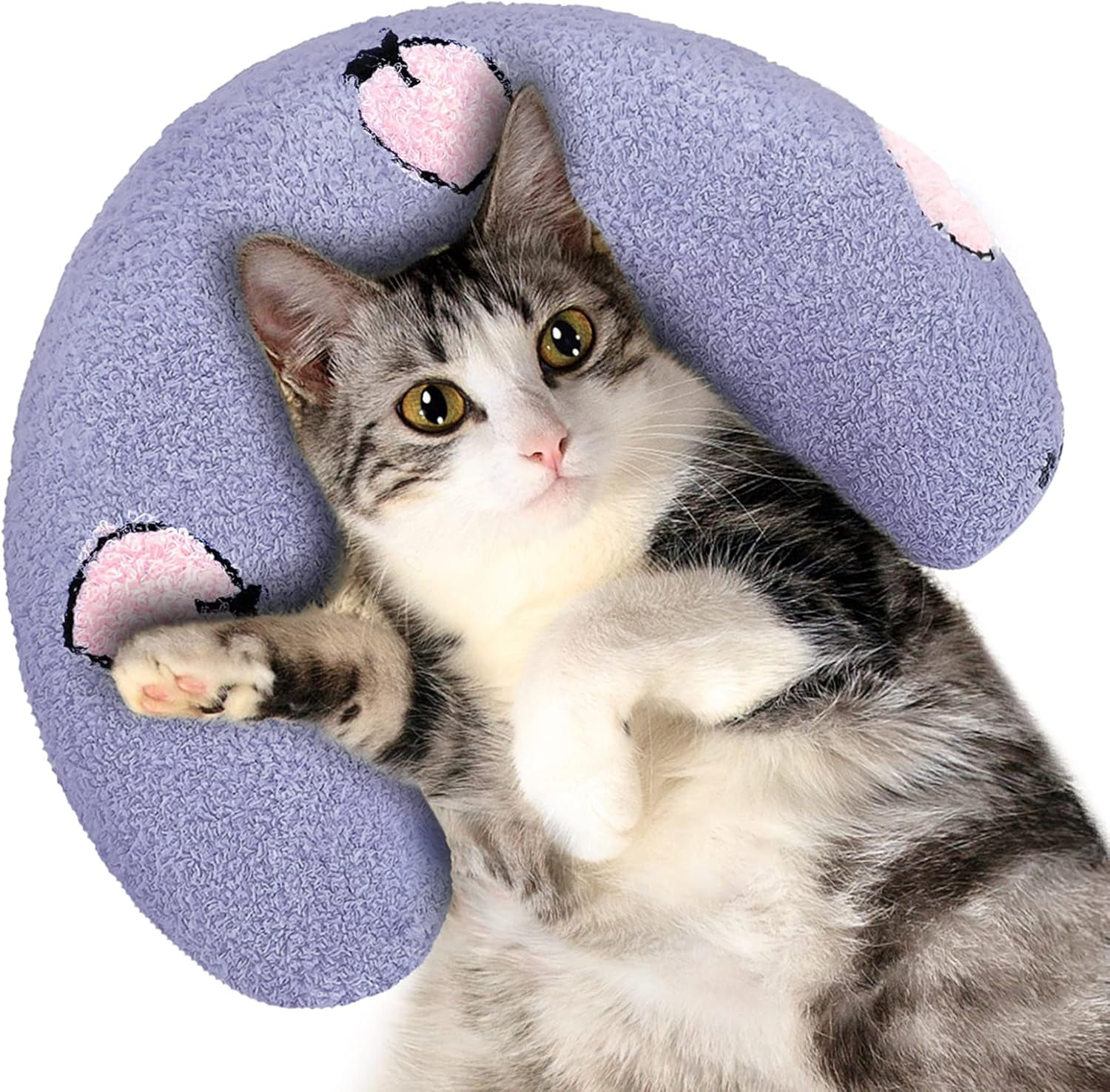 Pillow for Cats, Ultra Soft Pet Calming Toy,Pillow for Pet Protection ...