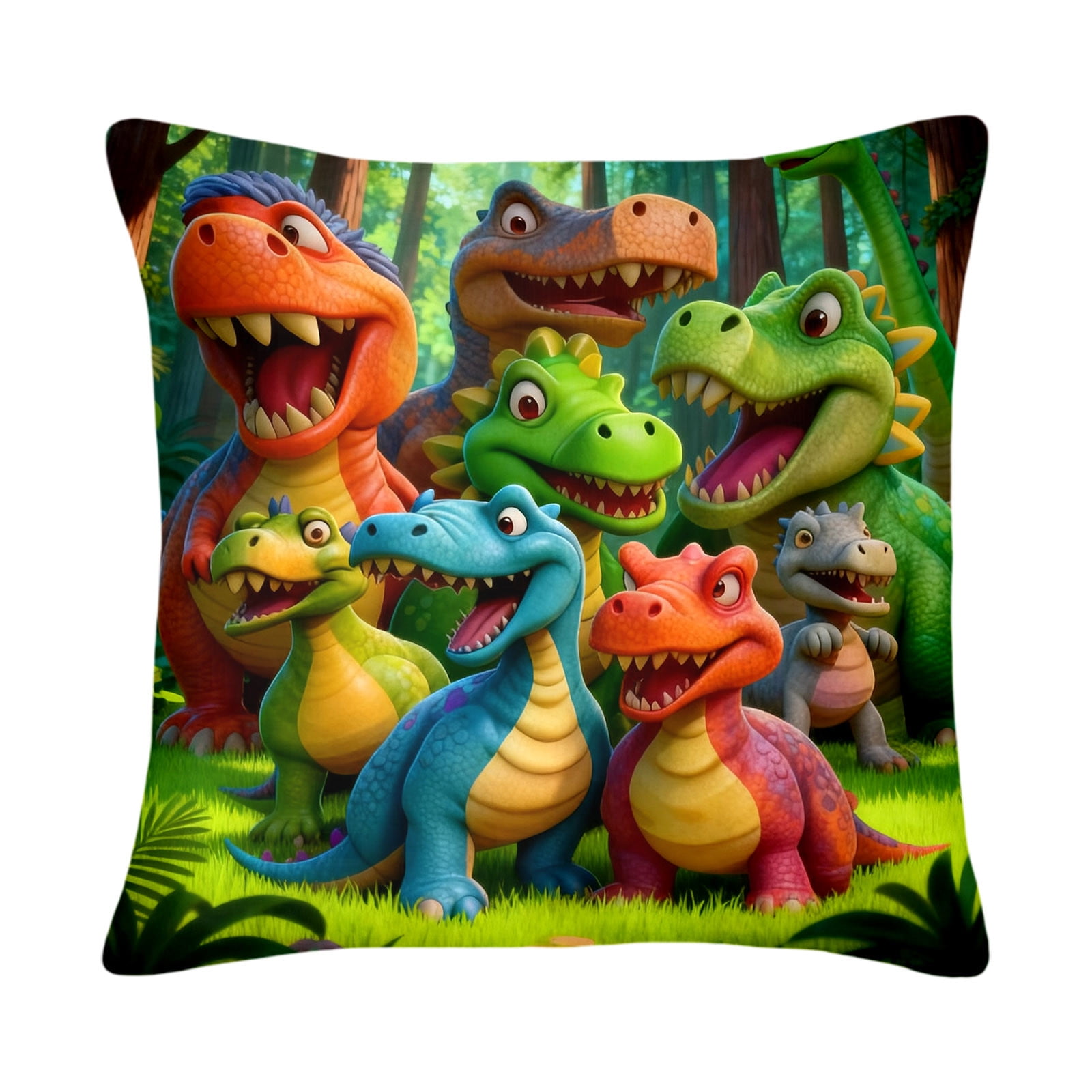Pillow for Living Room Modern Dinosaur Design High Definition Printing ...