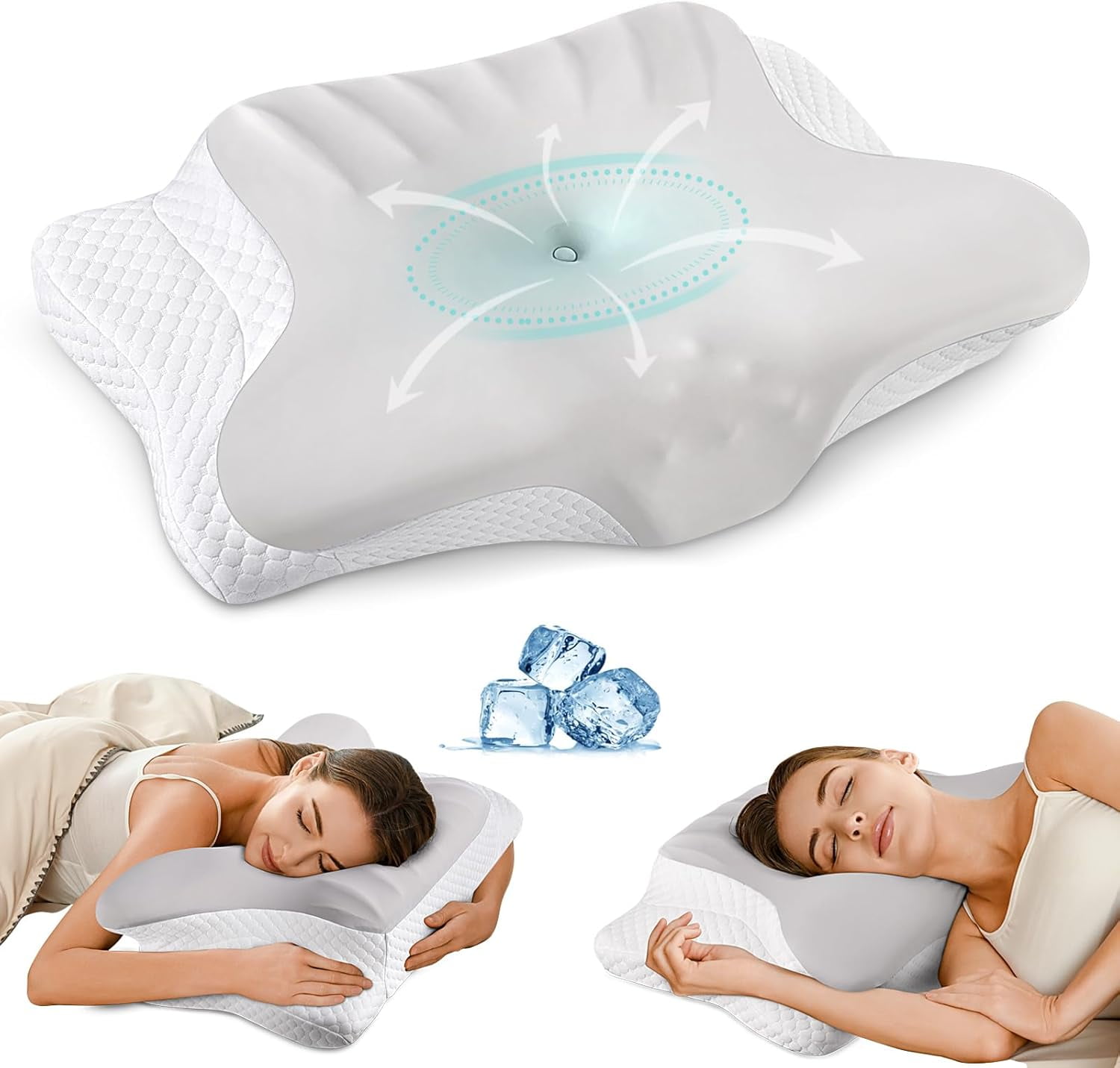 Pillow for - Memory Pillows for Sleeping, Cooling Side Sleeper Pillow ...