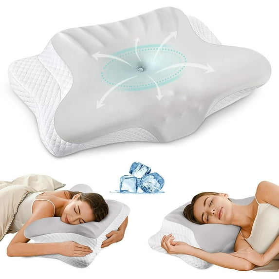 Pillow for - Memory Pillows for Sleeping, Cooling Side Sleeper Pillow ...