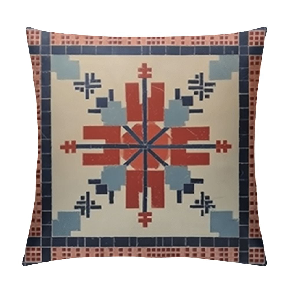 Pillowcase Home Sofa Decorative Retro Ethnic Square Throw Pillows Case ...
