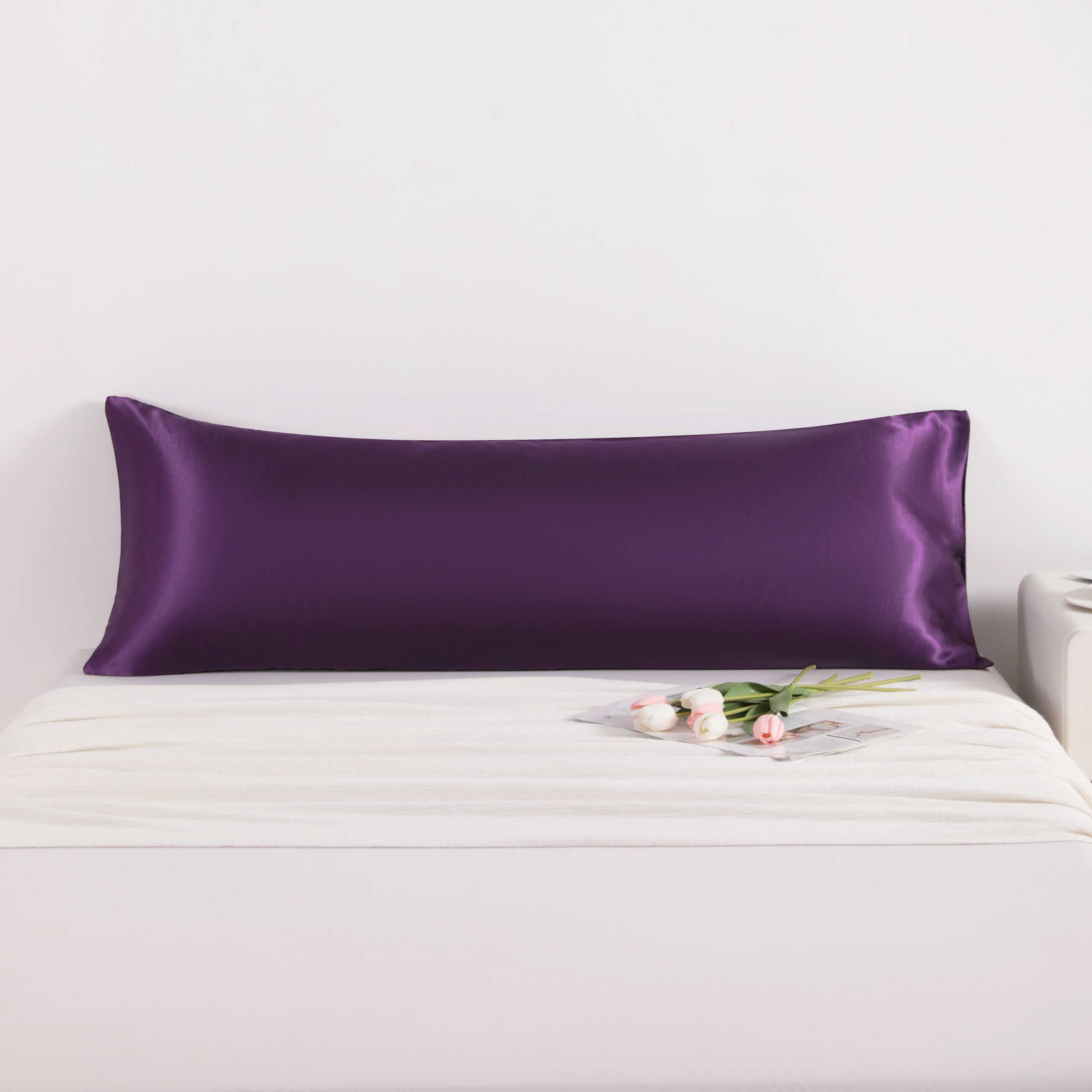 [Pillowcase]-Ultra Soft and Silky Satin Body Pillowcase, Luxury and ...