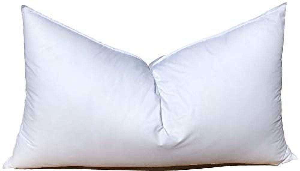 Pillowflex Synthetic Down Pillow Insert for Sham Aka Faux / Alternative (12 Inch by 18 Inch ...