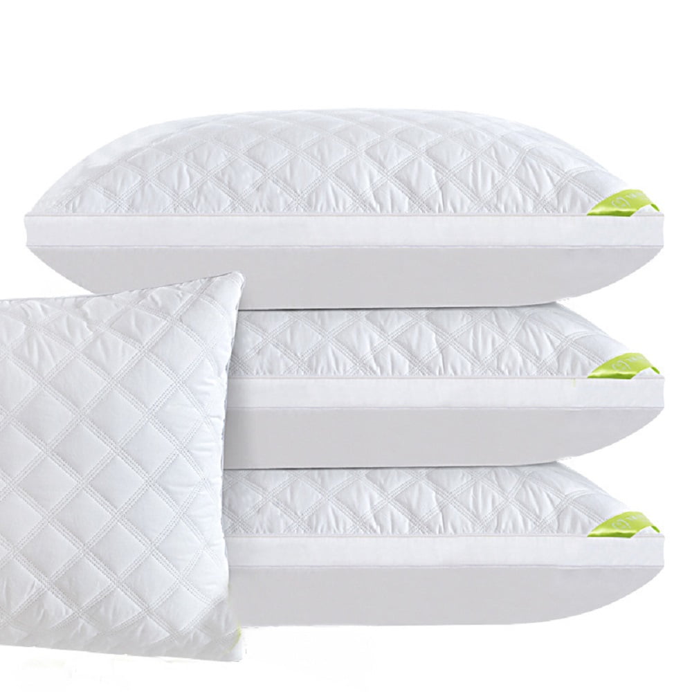 Walmart Hotel Gel Bed Pillows, 100% Cotton, Queen Size, 2-Pieces, White ...