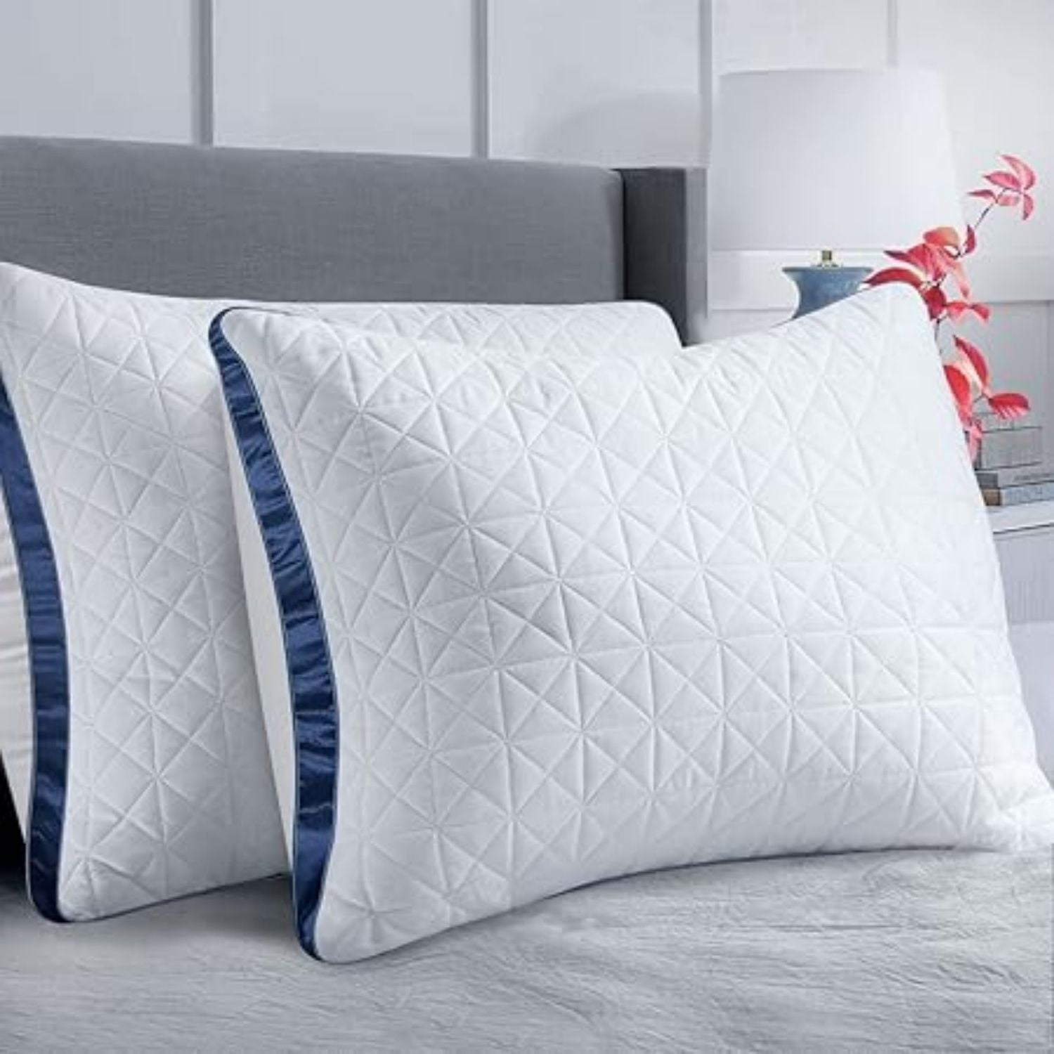 Pillows Queen Size Set of 2, Queen Pillows 2 Pack, Cooling Hotel Luxury ...