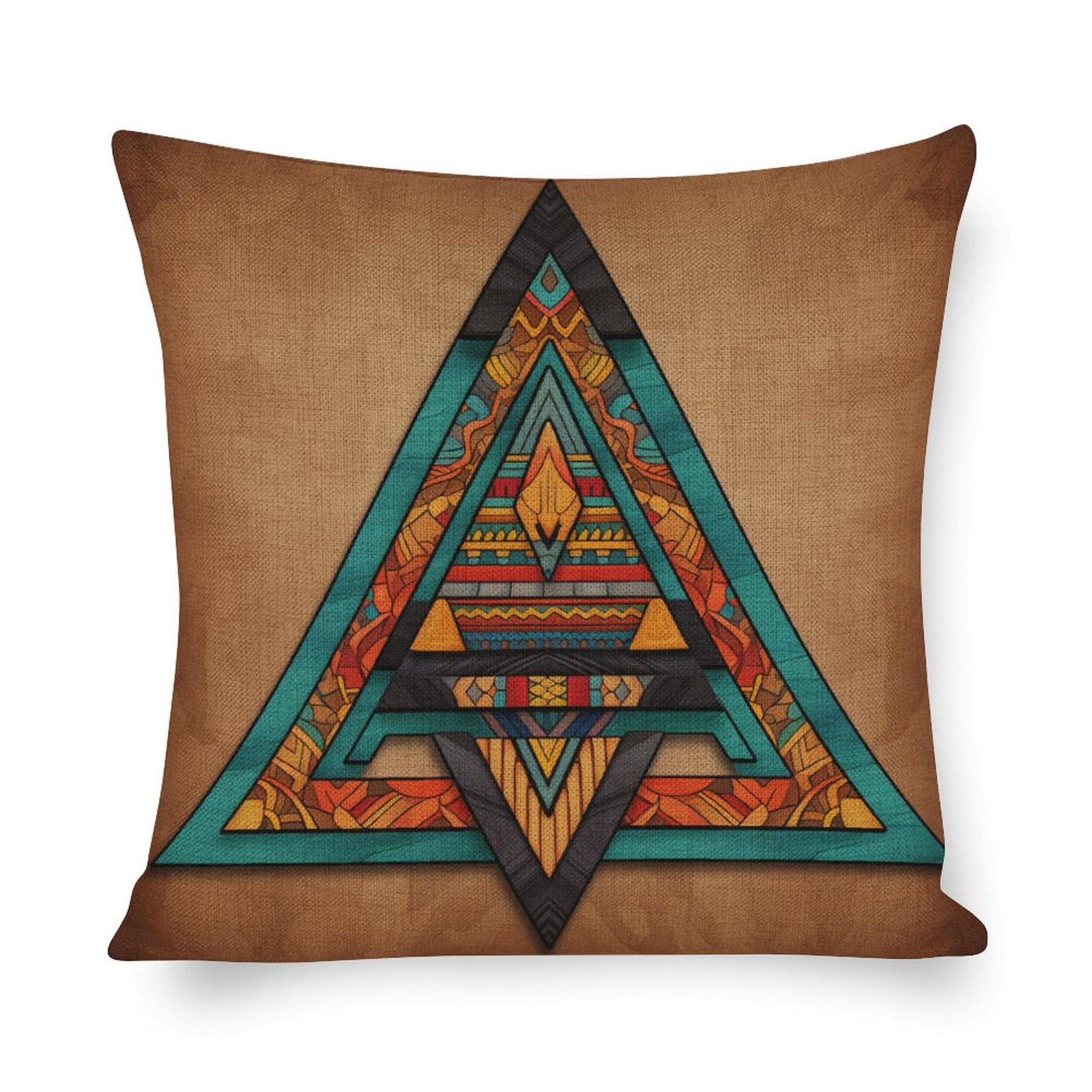 Pillows Retro Southwest Triangle Linen Pillow Cover Vintage Southwest ...