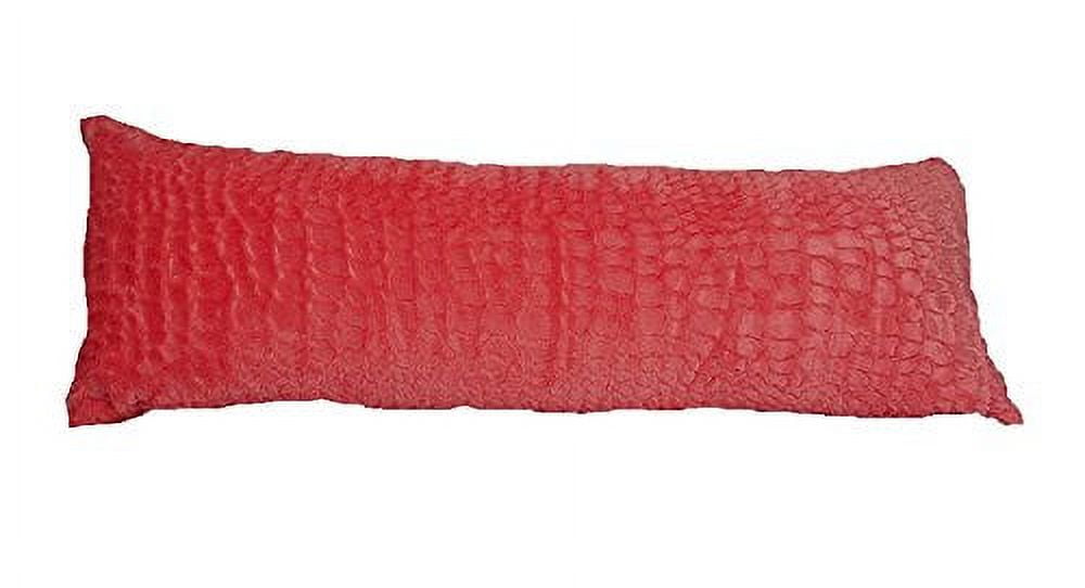 Pillowtex Body Pillow with Plush Cover (20 Inches x 60 Inches Coral ...