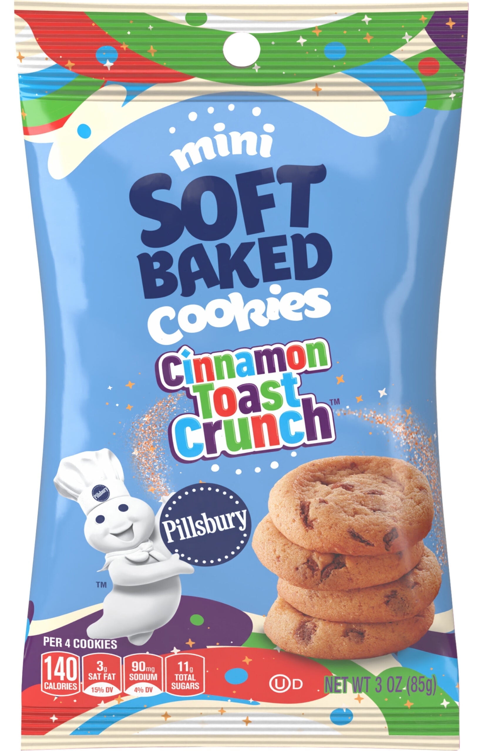 Pills Bury Soft Baked Cinnamon Toast Crunch Cookies 3 oz (Pack of 6 ...