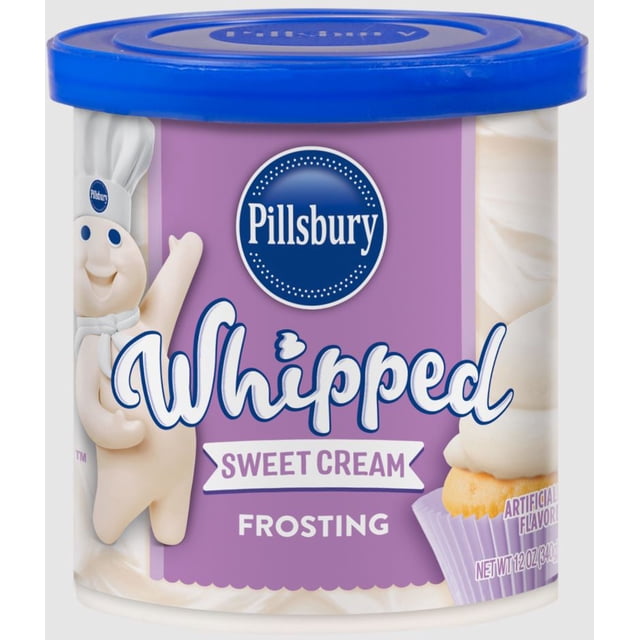 Pillsbury 12 Ounce Whipped Sweet Cream Frosting 8 Count, Each - Walmart.com