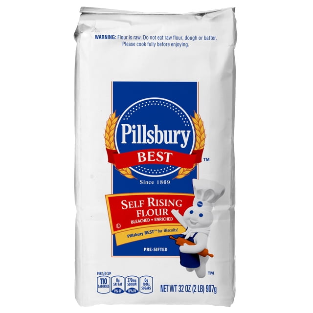 Pillsbury Best Self Rising Flour for Baking Bread and Pastries - 2 lb ...