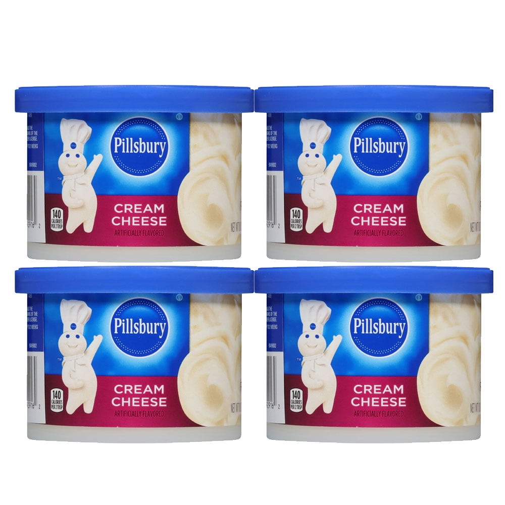 Pillsbury Cream Cheese Frosting, 10 oz - Palatize Pack of 4 - Walmart.com