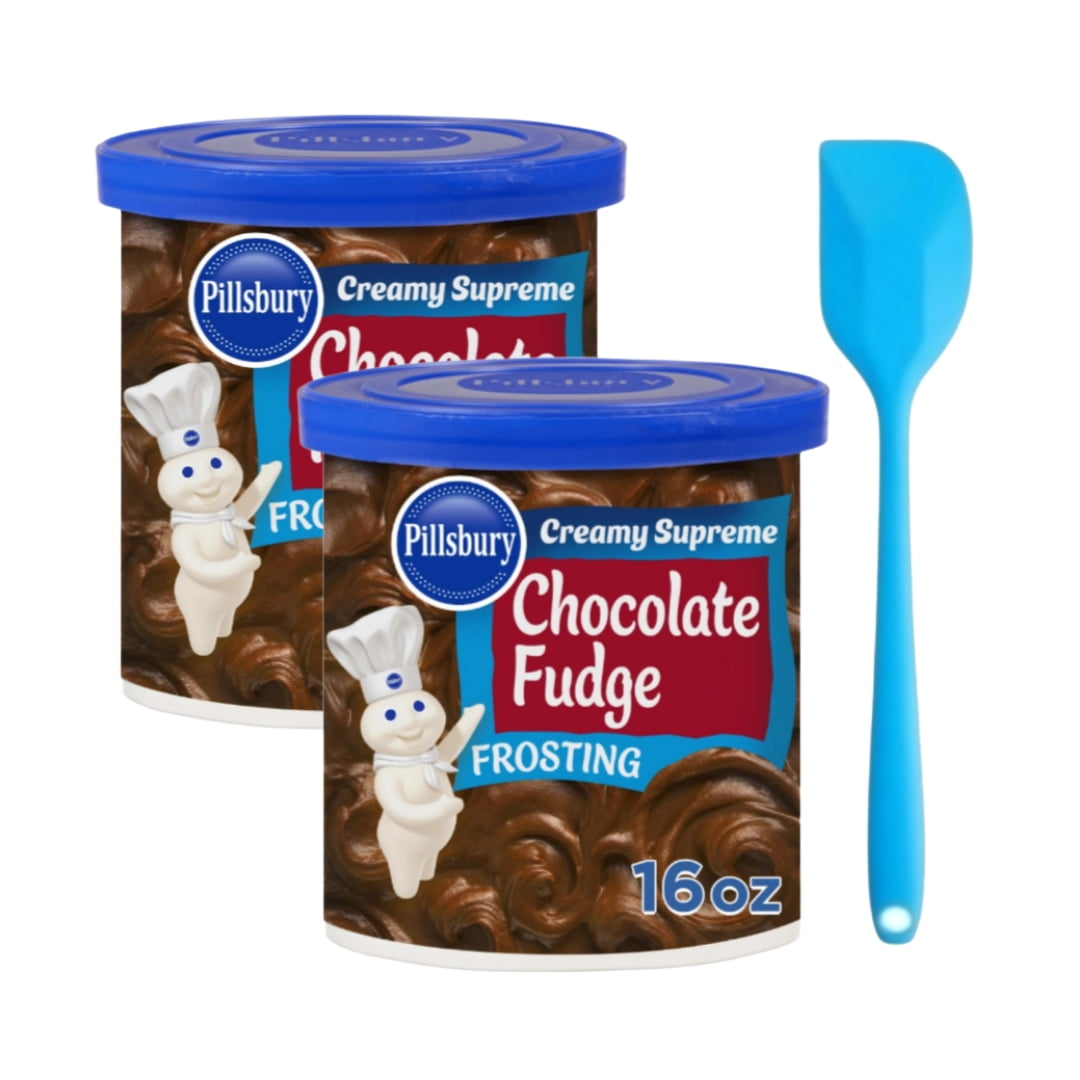 Pillsbury Creamy Supreme Chocolate Fudge Flavored Frosting, 16 oz Tub ...