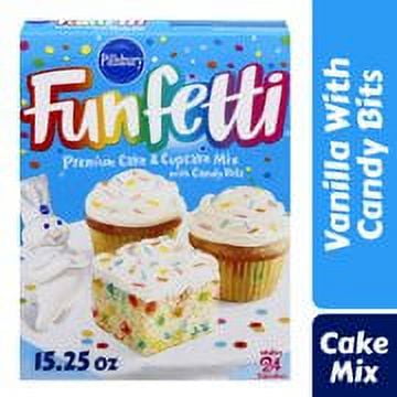 Pillsbury Funfetti Cake Mix with Candy Bits, Moist Batter for ...