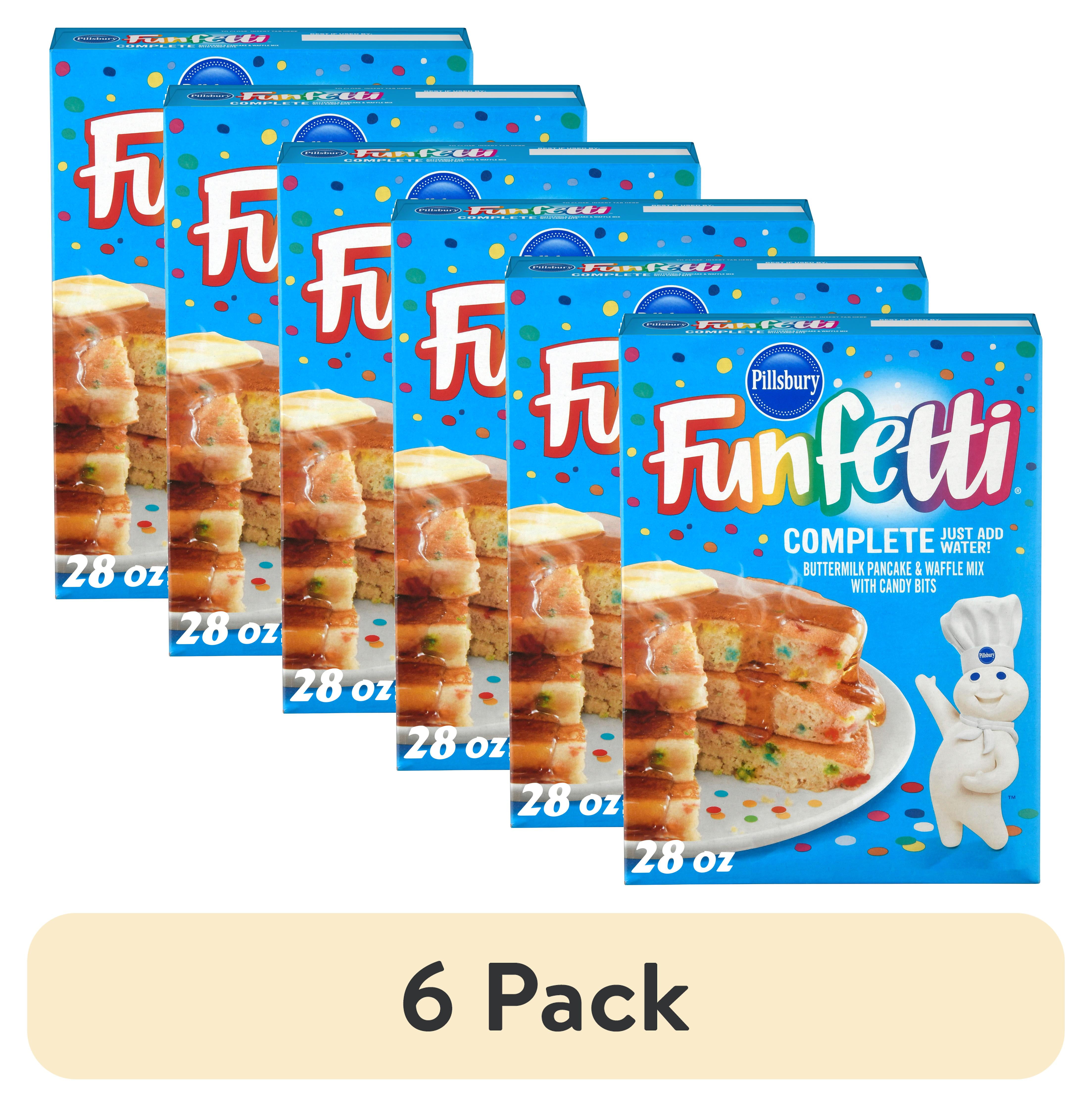 (6 pack) Pillsbury Funfetti Complete Buttermilk Pancake and Waffle Mix, 28 oz Box - Walmart ...