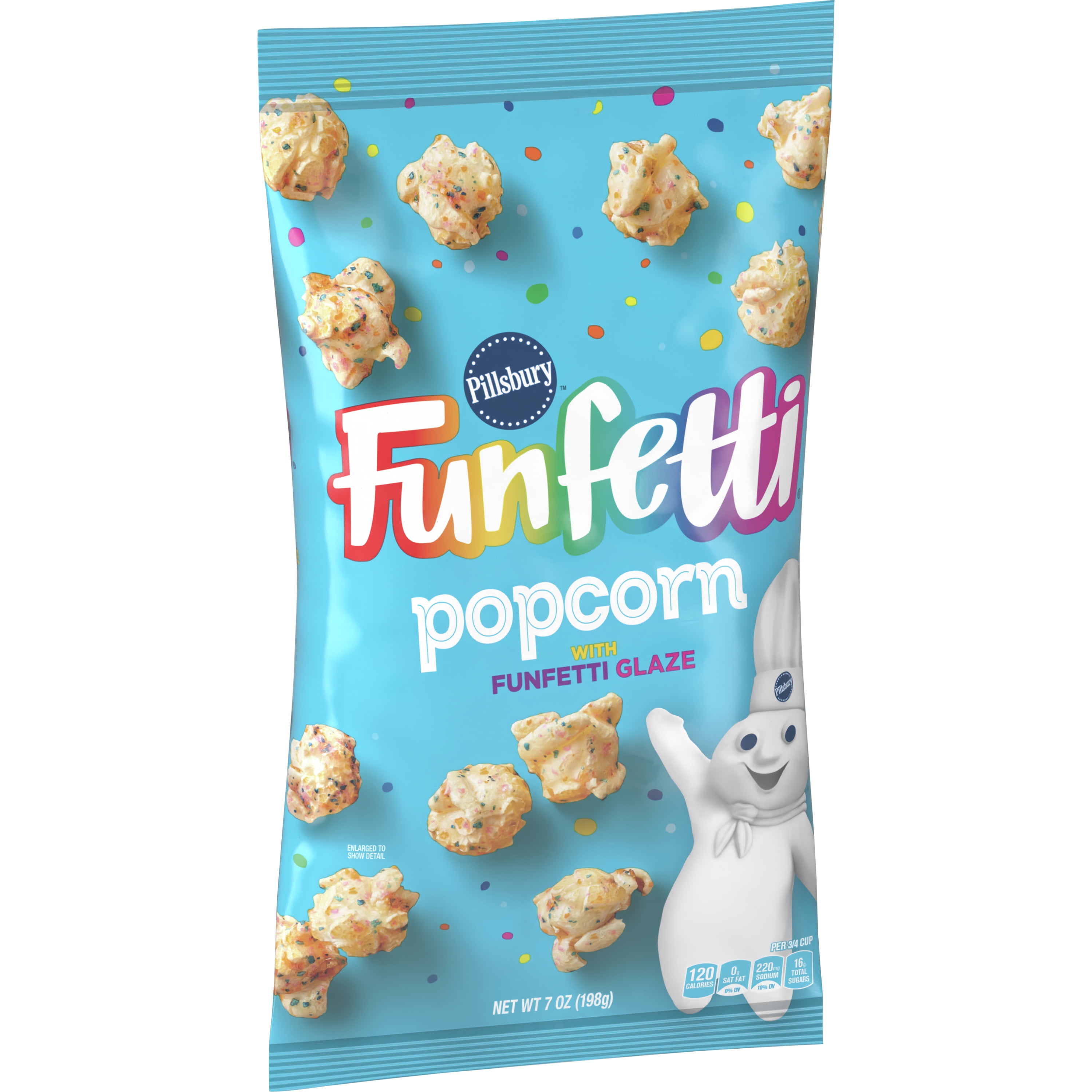 Pillsbury Funfetti Popcorn with Funfetti Glaze, Snack Bag, 7 oz ...