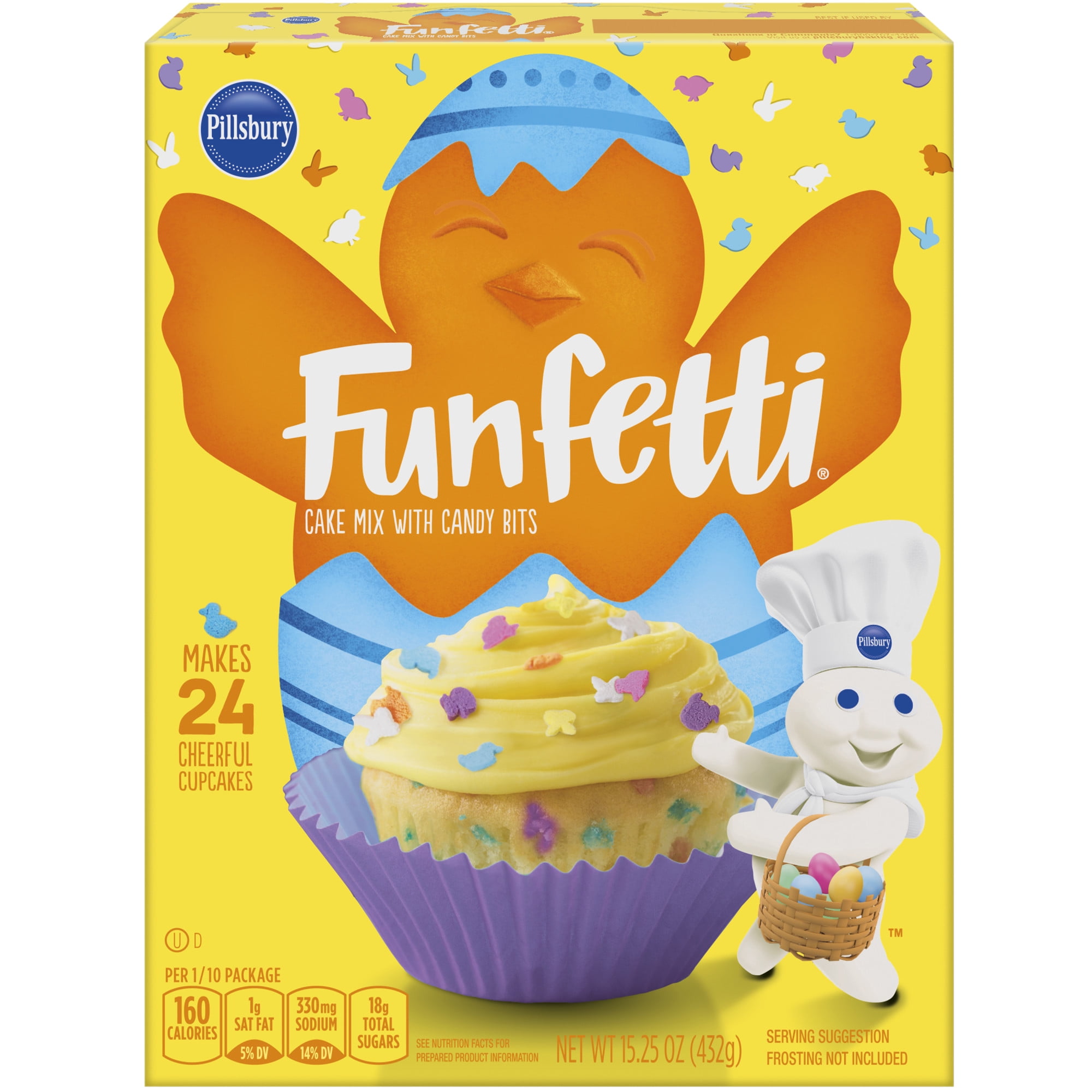 Pillsbury Funfetti Spring Cake Mix with Candy Bits, 15.25 Oz Box ...