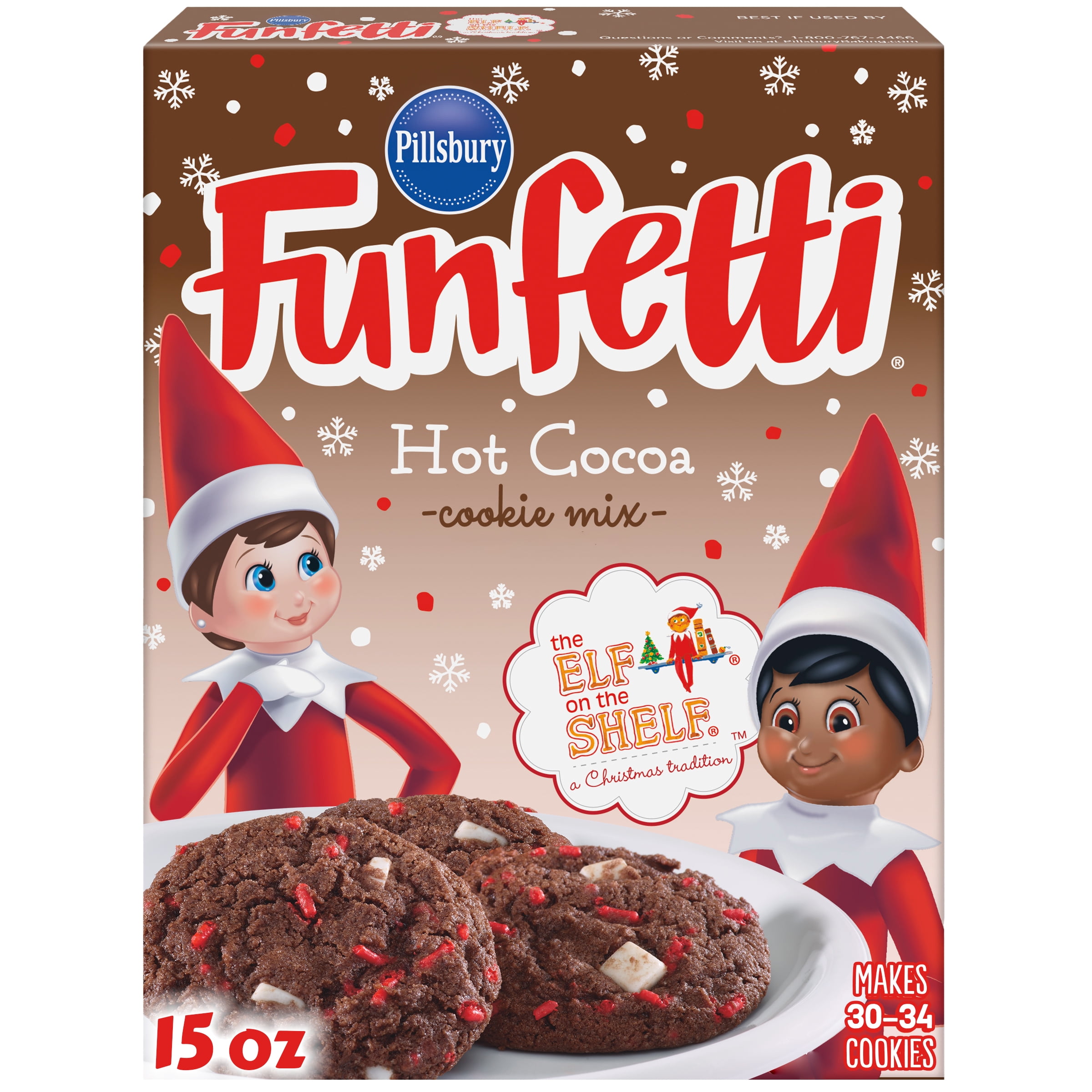 Pillsbury Funfetti The Elf on the Shelf® Hot Cocoa Cookie Mix, 15 Oz ...