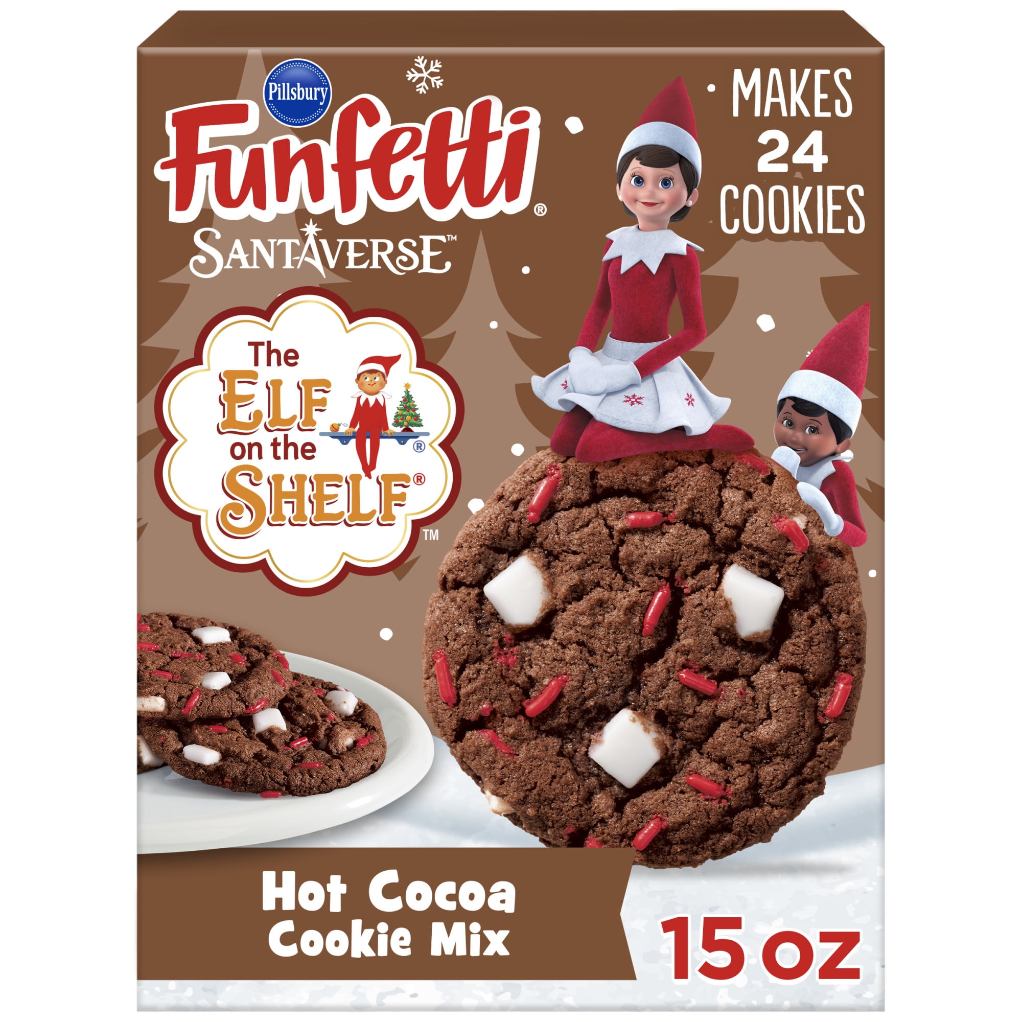 Pillsbury Funfetti The Elf on the Shelf Hot Cocoa Cookie Mix, 15 oz Box - Walmart.com