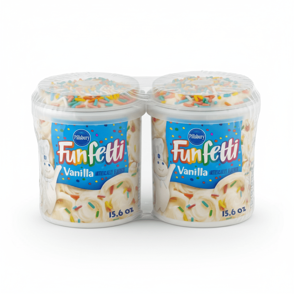 Pillsbury Funfetti Vanilla Frosting, 15.6 oz 2 pack - Walmart.com