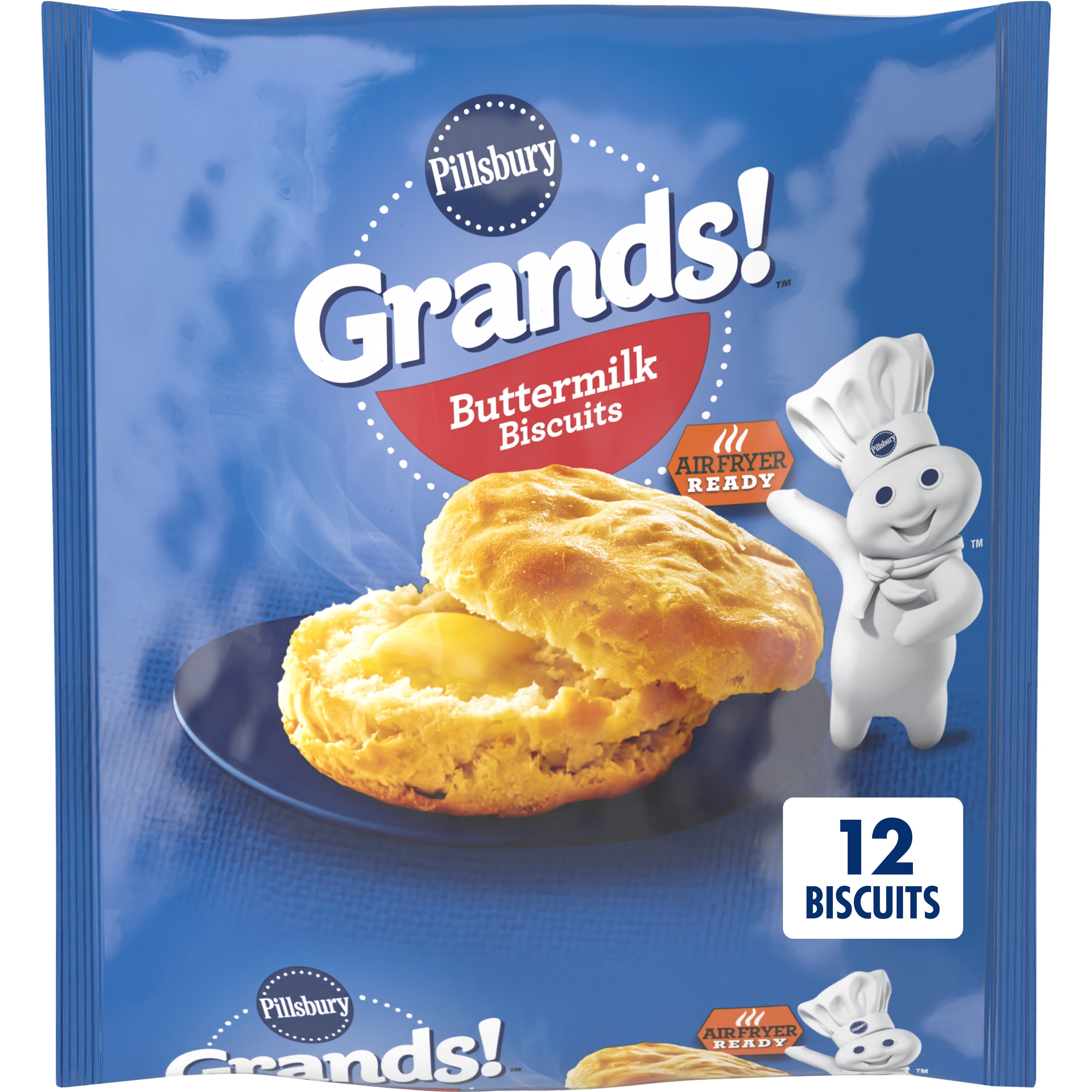 Pillsbury Grands! Buttermilk Biscuits Frozen Dough, 12 ct., 25 oz ...