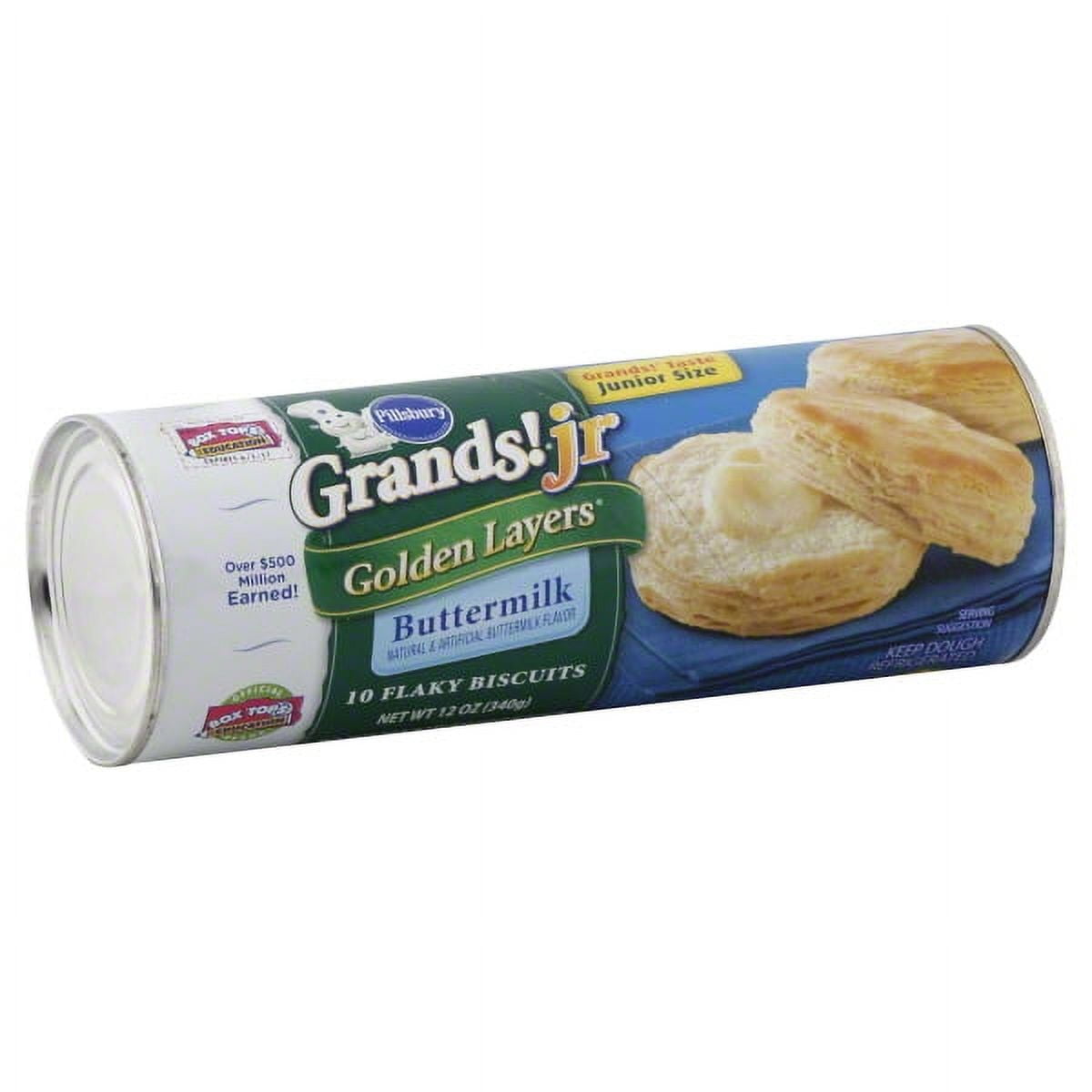 Pillsbury Grands! Juniors size Flaky Layers Buttermilk Flavor Biscuit ...