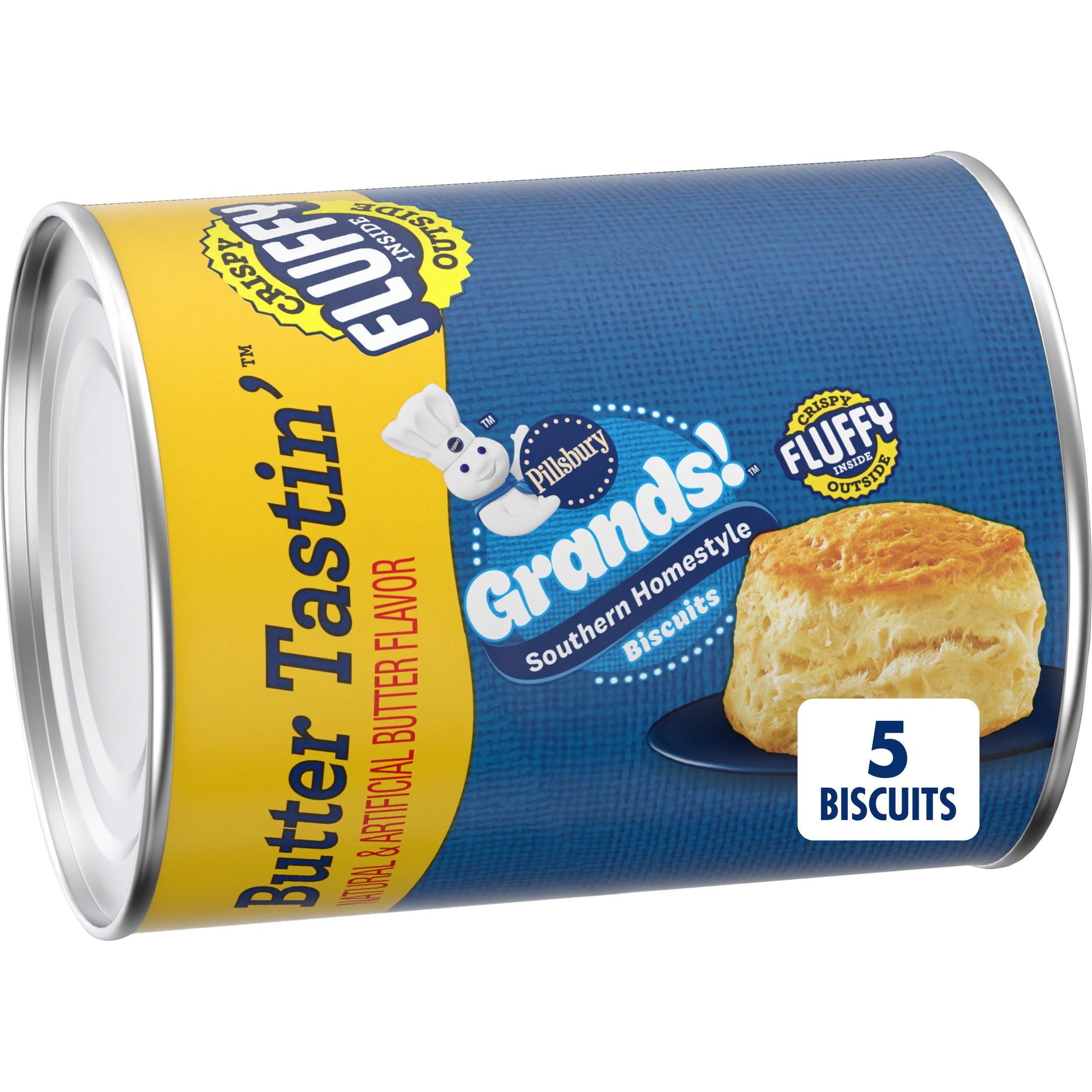 Pillsbury Biscuits Southern Homestyle Butter Tastin' 5 Ct 10.2 oz with ...