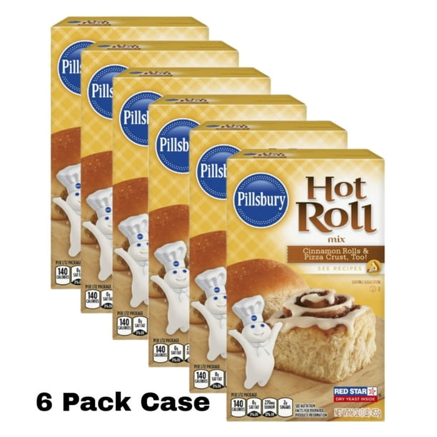 Pillsbury Hot Roll Mix, 16 Oz Pack of 6 (Case Pack) - Walmart Business ...