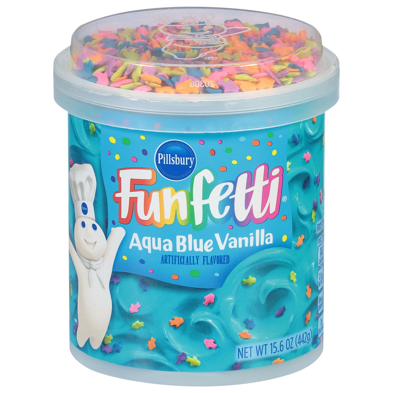 Pillsbury Pillsbury Funfetti Aqua Blue Vanilla Frosting - 15.6 oz ...