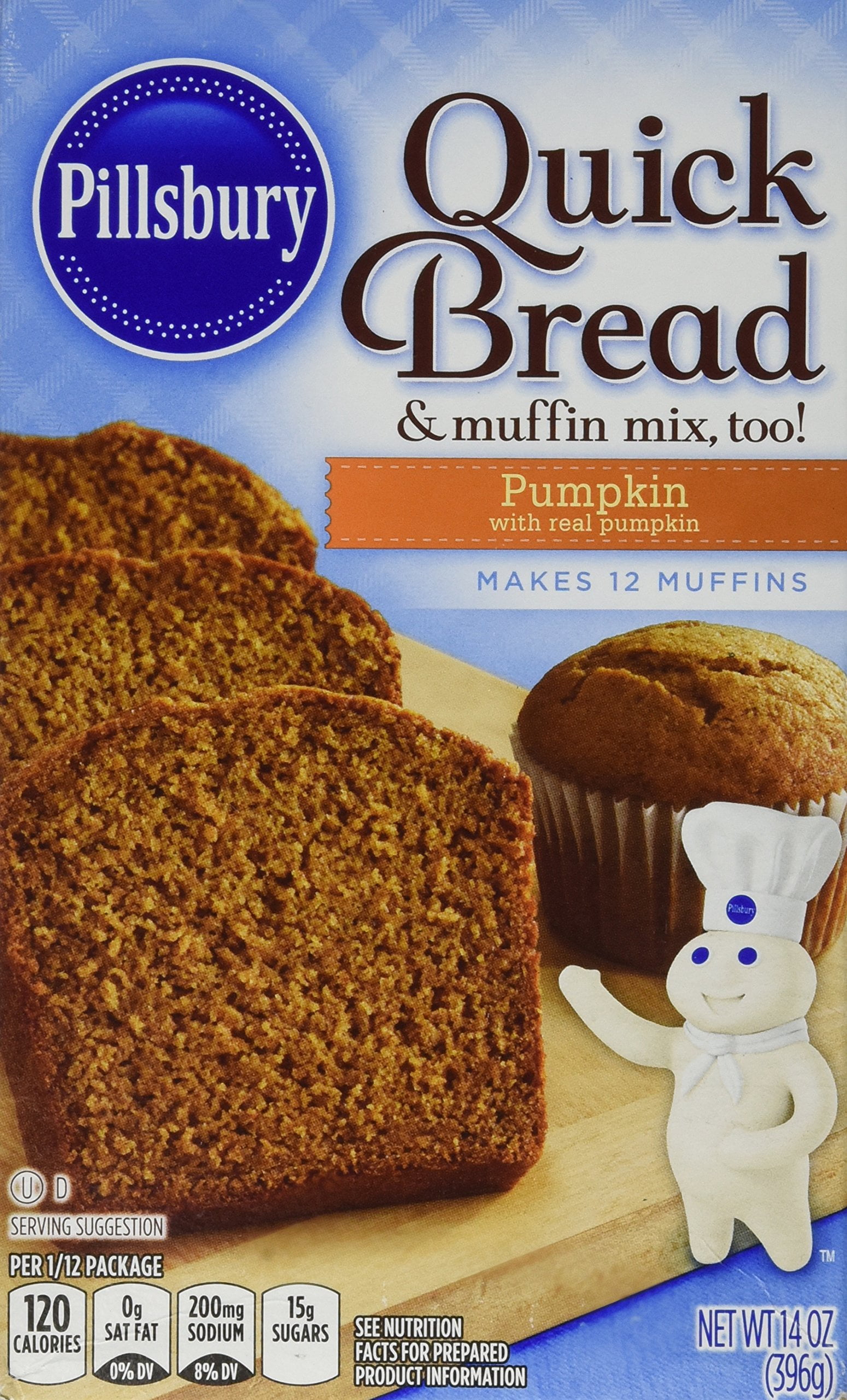Pillsbury Pumpkin Quick Bread & Muffin Mix 14 Oz - Walmart.com