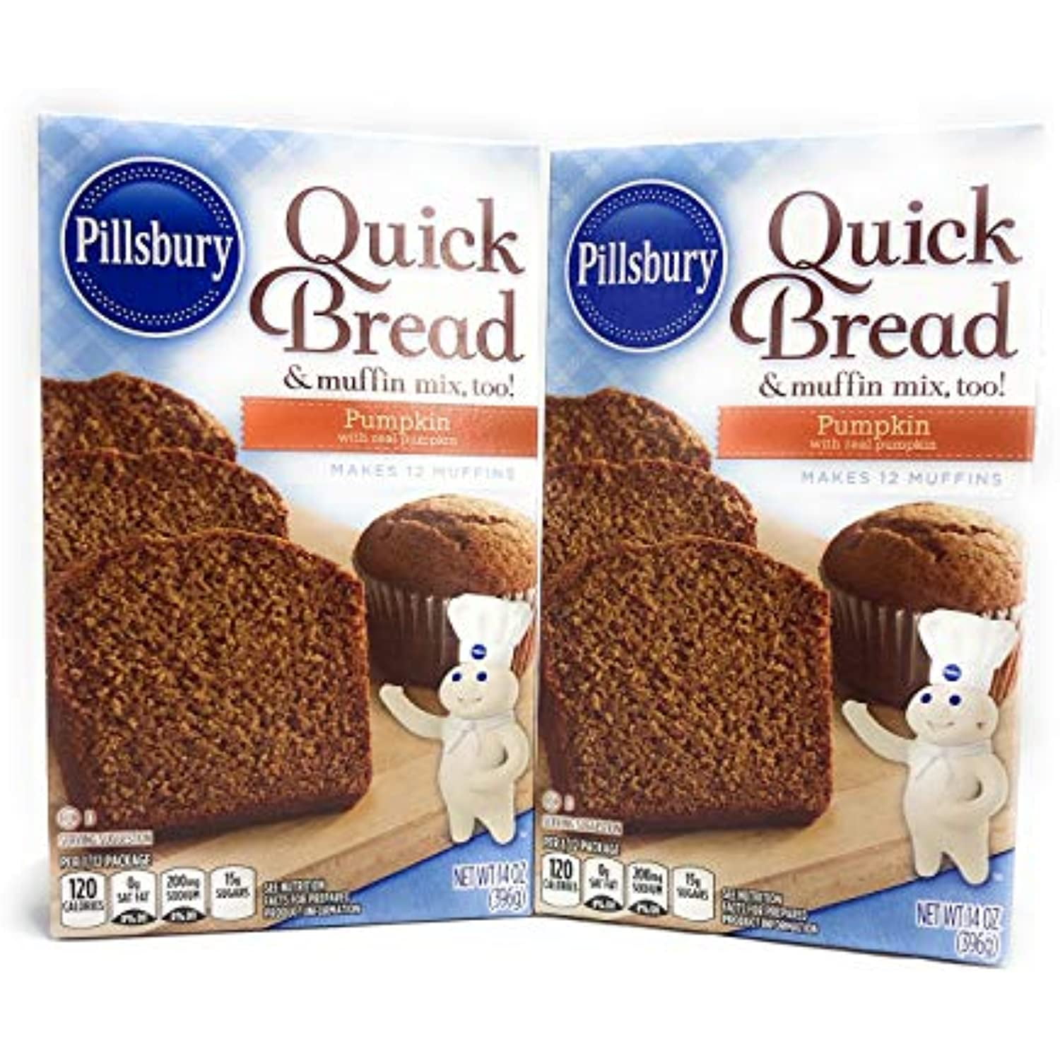 Pillsbury Pumpkin Quick Bread and Muffin Mix - 14 oz (Pack of 3 ...