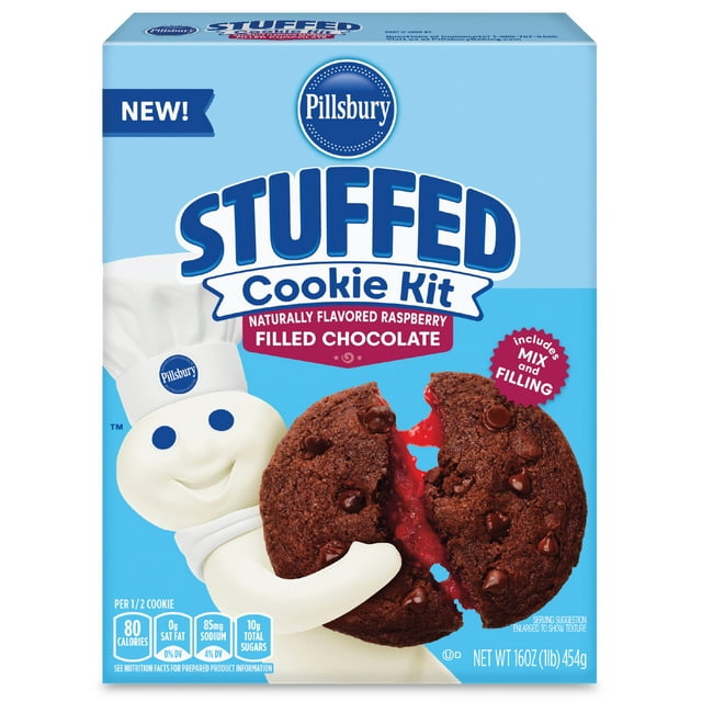 Pillsbury Raspberry Filled Chocolate Stuffed Cookie, 16 Oz Mix ...