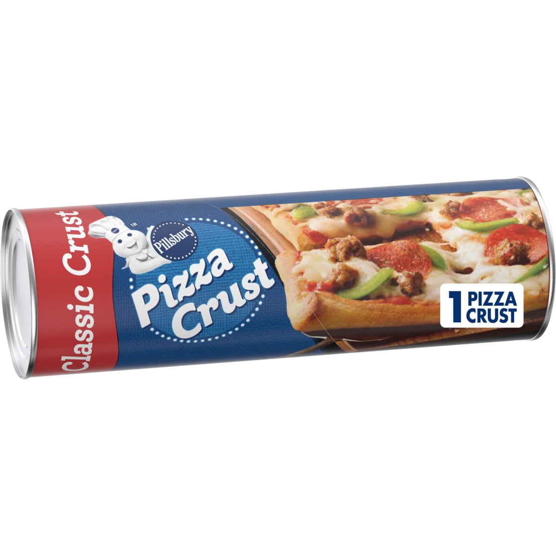 Pillsbury Refrigerated Classic Pizza Crust 13.8 oz, Ready-to-Bake Dough ...