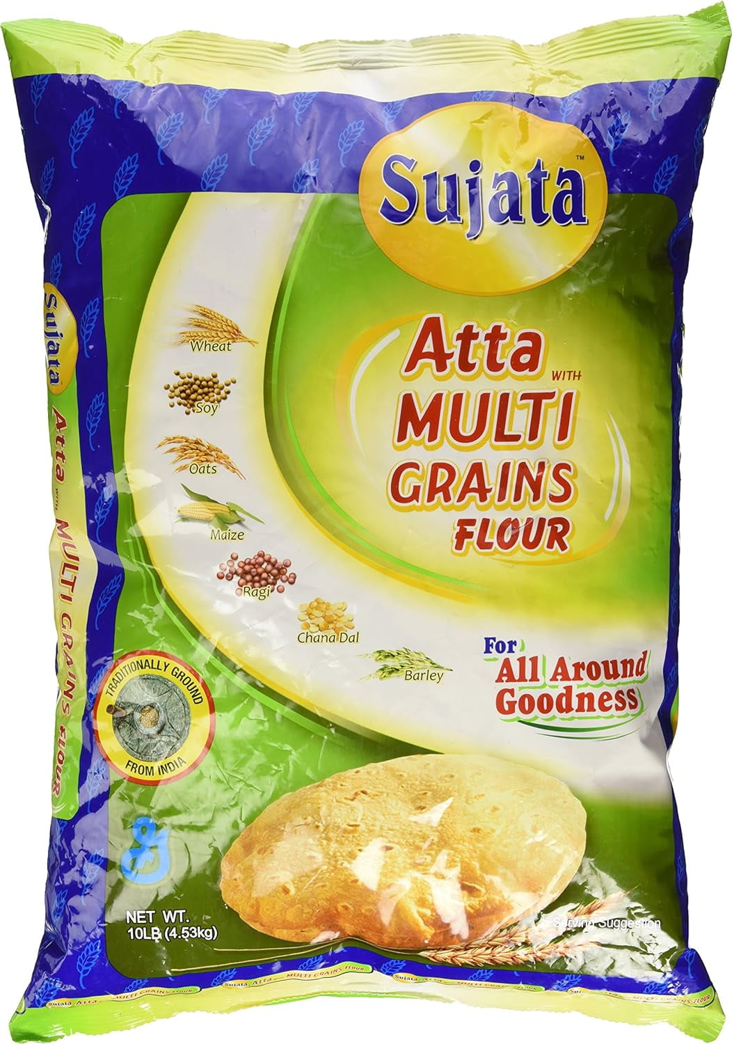Pillsbury (Sujata) Multi-Grains Wheat Atta Flour 10lb - Walmart.com