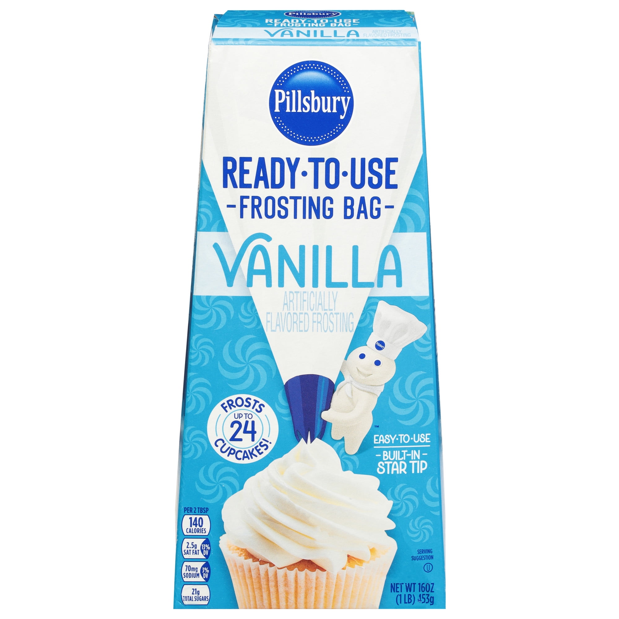 Pillsbury Vanilla Flavored Ready-to-Use Frosting Bag, 16 Oz Bag ...