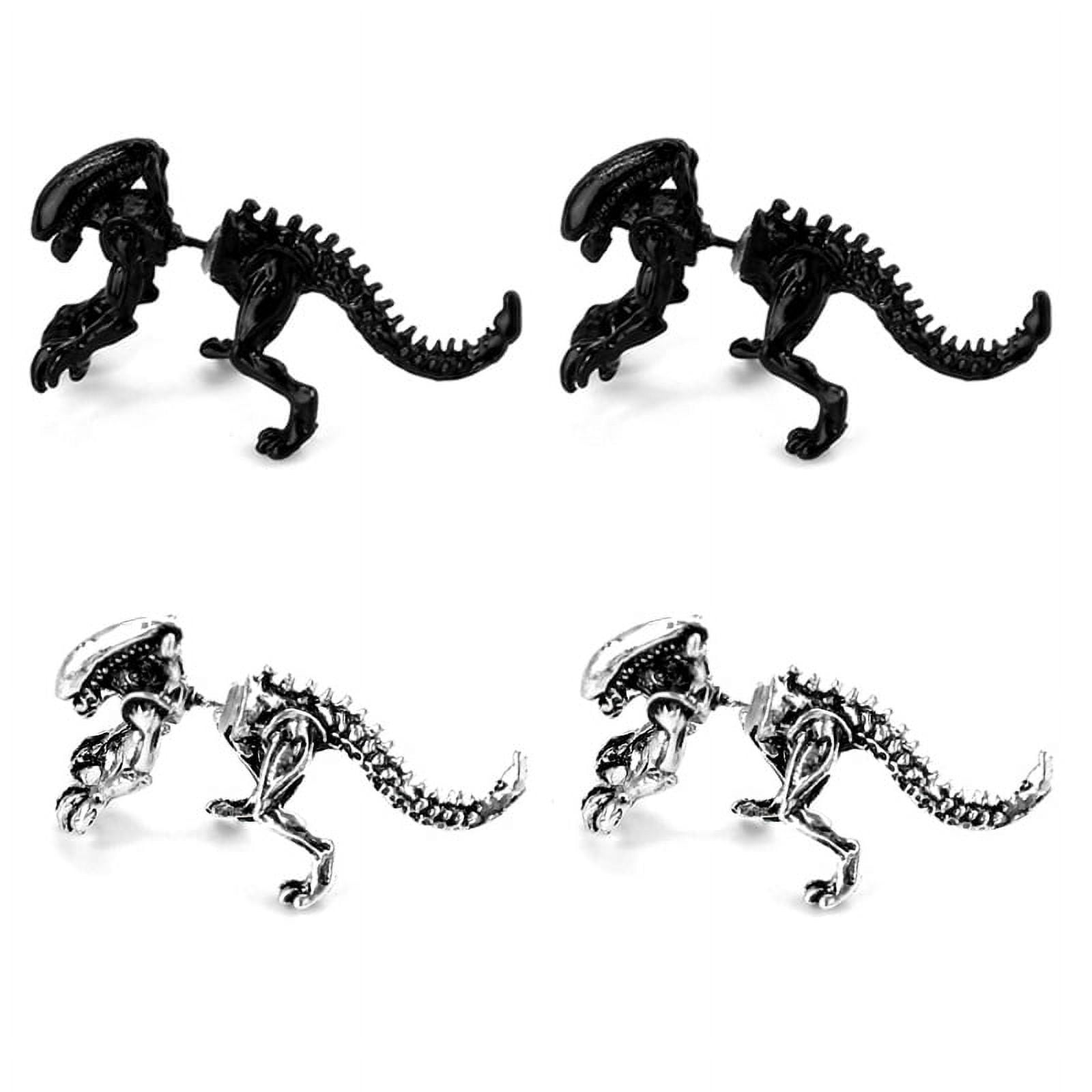 PillyBalla ALIENS Xenomorph Earring Pair, fashion hipster retro cross ...