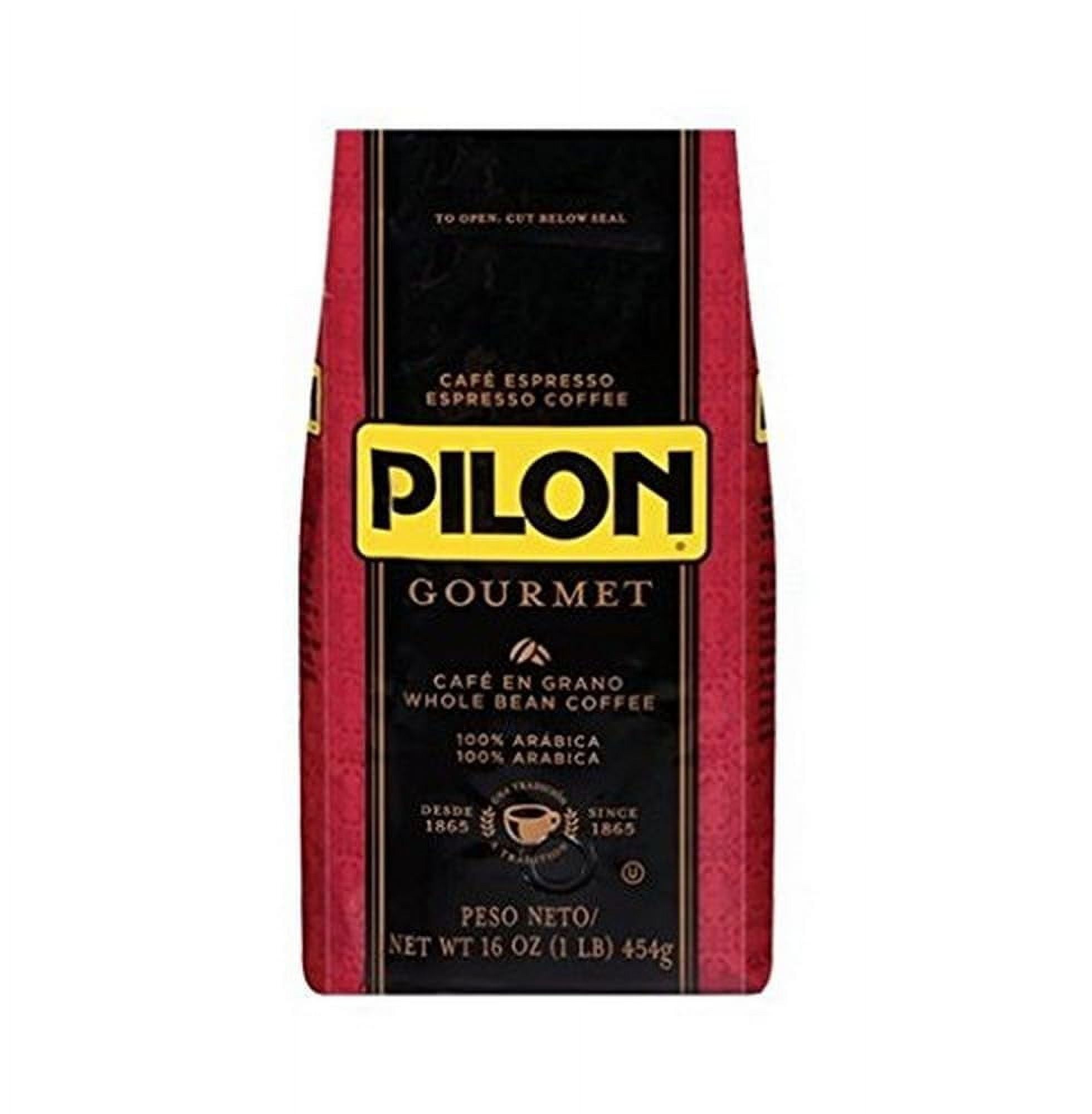 Pilon Gourmet Espresso Whole Bean, 16-Ounce Bags (Pack of 2) - Walmart.com