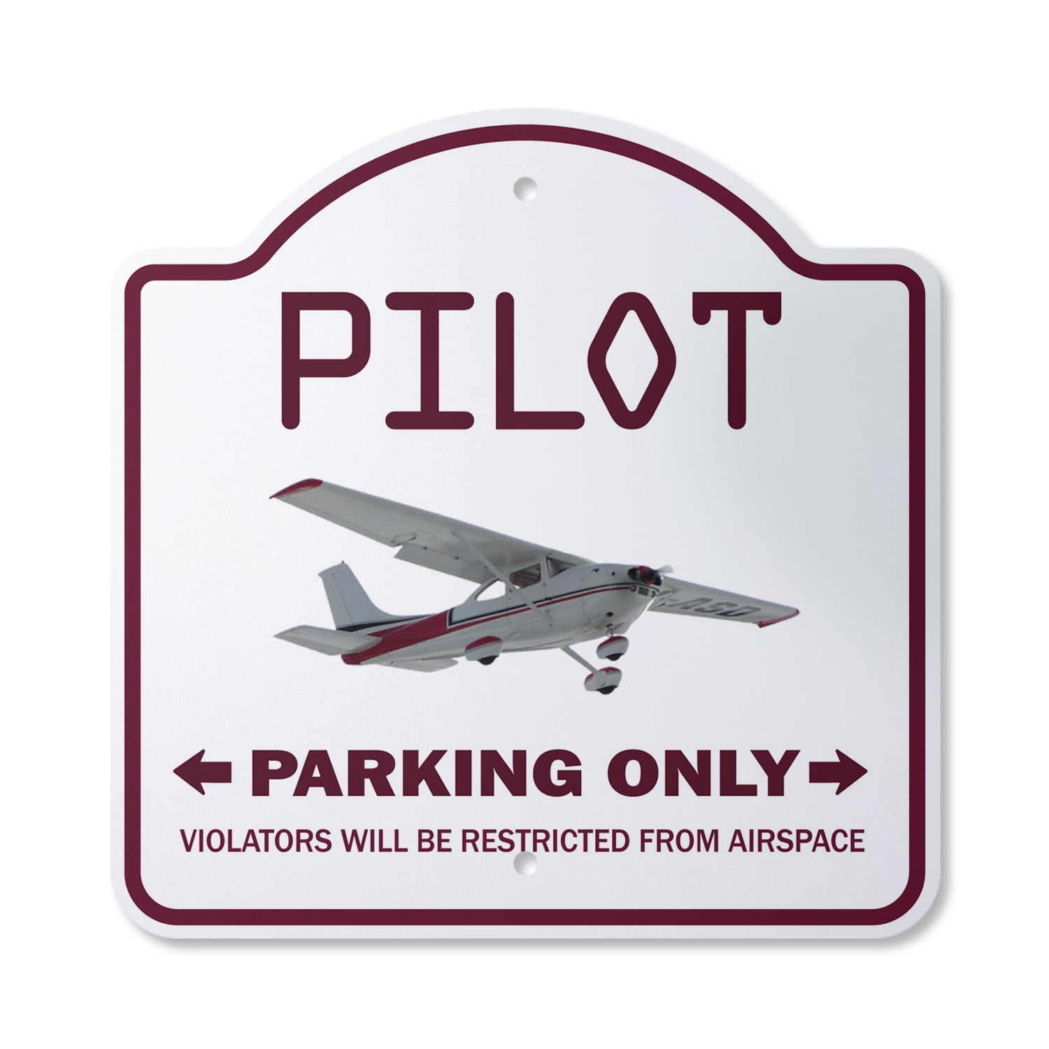 Pilot 12" X 12" Sign | Indoor/Outdoor Plastic | SignMission Designer ...