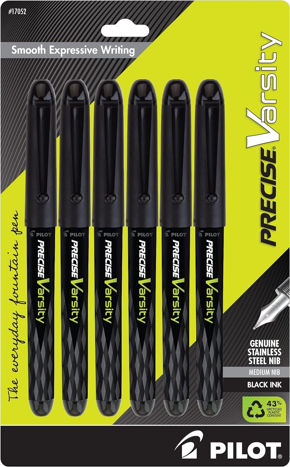 Pilot 17052 Precise Varsity Everyday Fountain Pen, Black Ink - Walmart.com