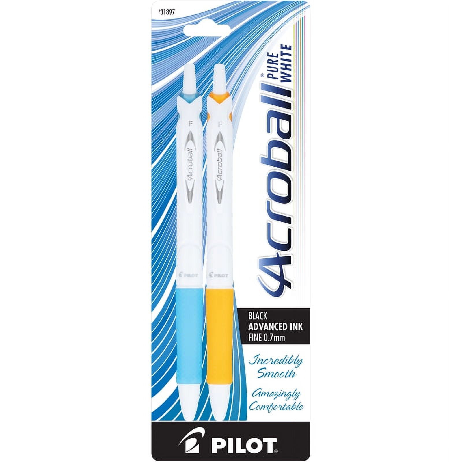 Pilot Acroball Black Retractable Ball Point Pen 2 pk - Walmart.com