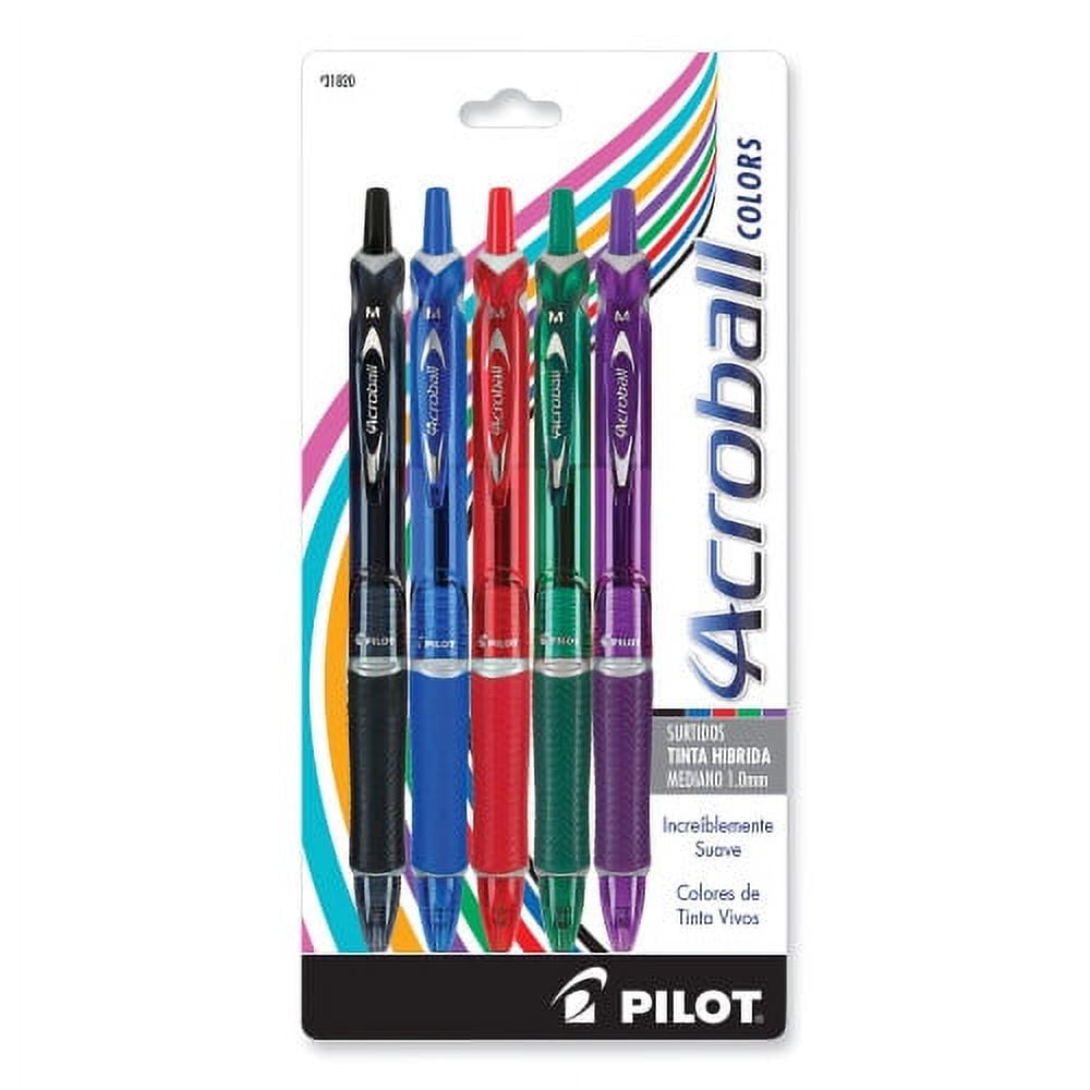 Pilot Acroball Colors Advanced Ink Ballpoint Pen, Retractable, Medium 1 ...
