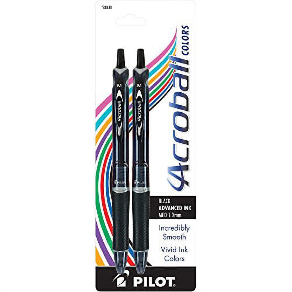 Pilot Acroball Colors Retractable Advanced Ink Medium Ball Point Pens ...