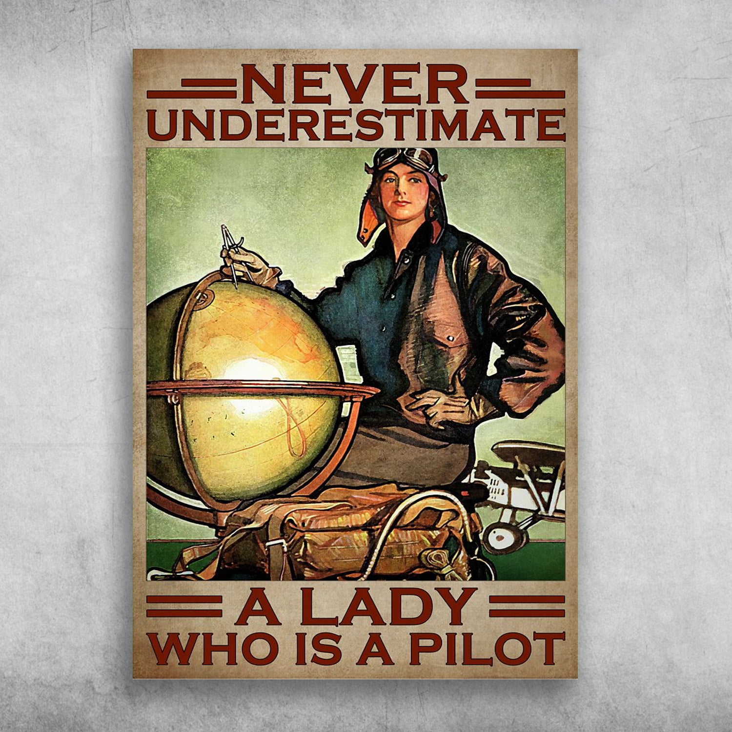 Pilot Aircraft - Never Underestimate A Lady, Who Is A Pilot, Lady Pilot ...