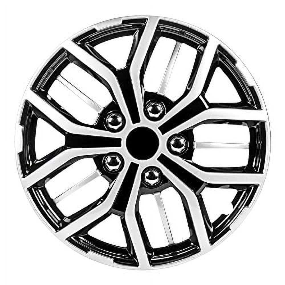Pilot Automotive 15 Inch Super Sport Universal Hubcaps Set of 4 - Black ...
