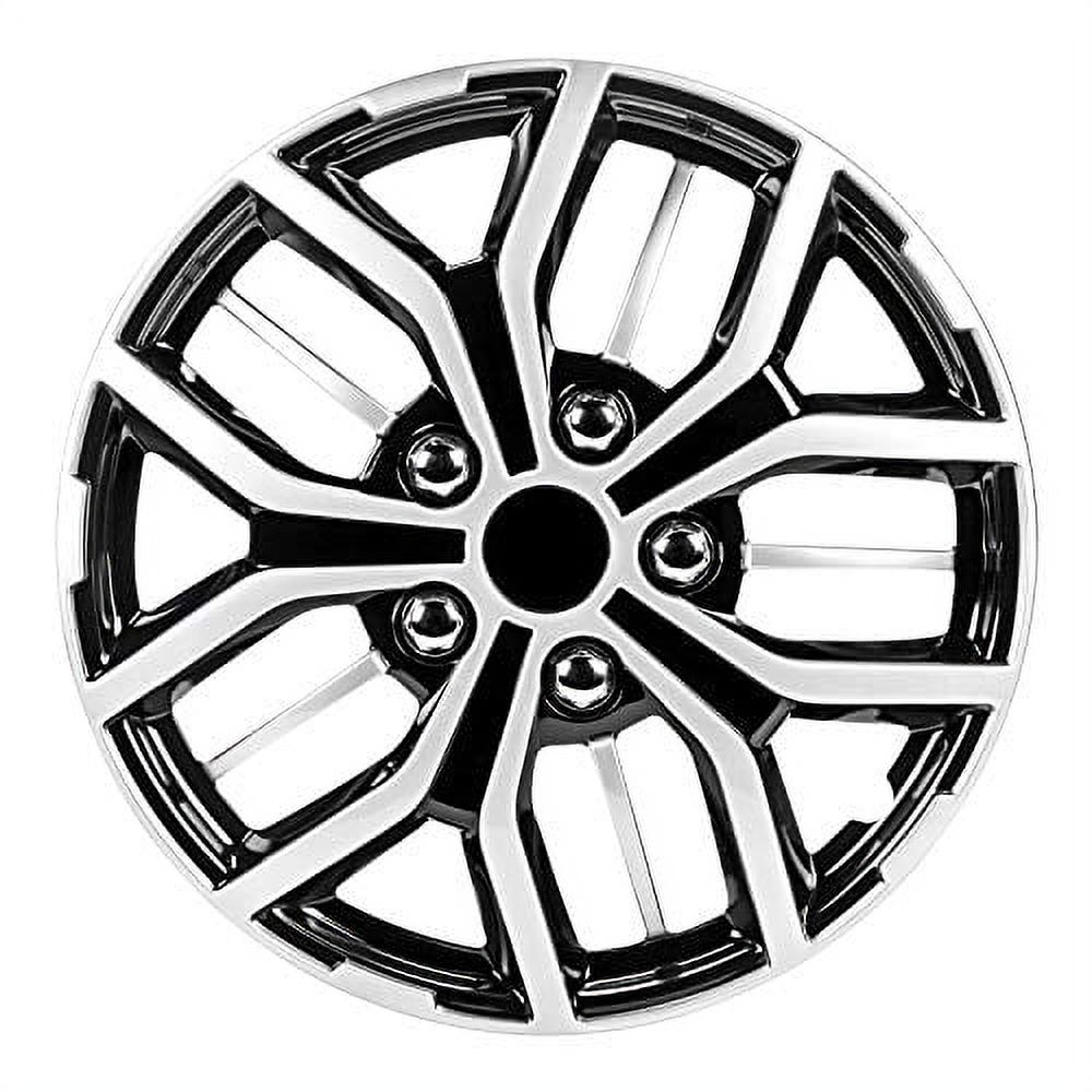 Pilot Automotive 17 Inch Super Sport Universal Hubcaps Set of 4 - Black ...